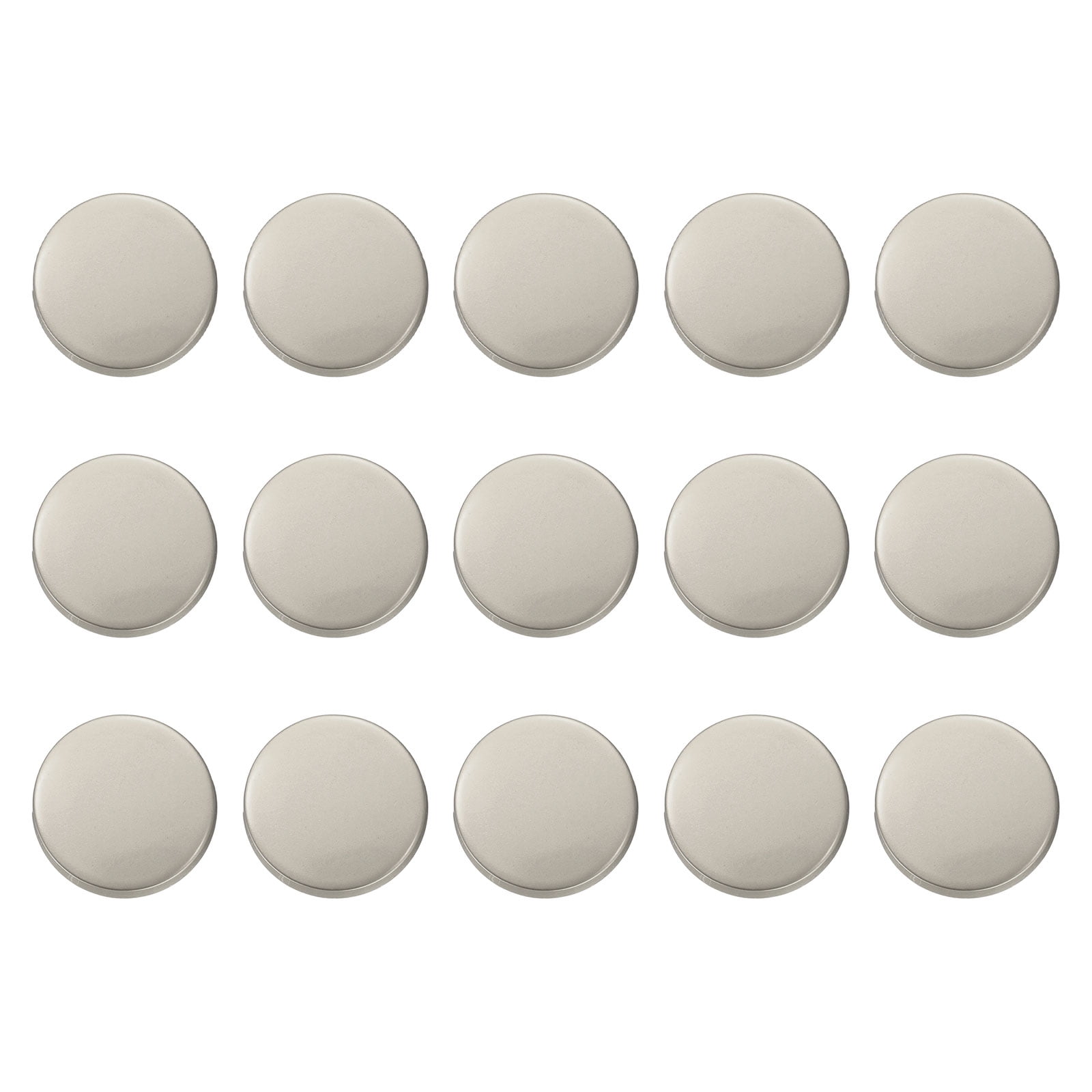 Uxcell 15pcs Metal Round Buttons 12mm Alloy Flat Sewing Buttons, Matte ...