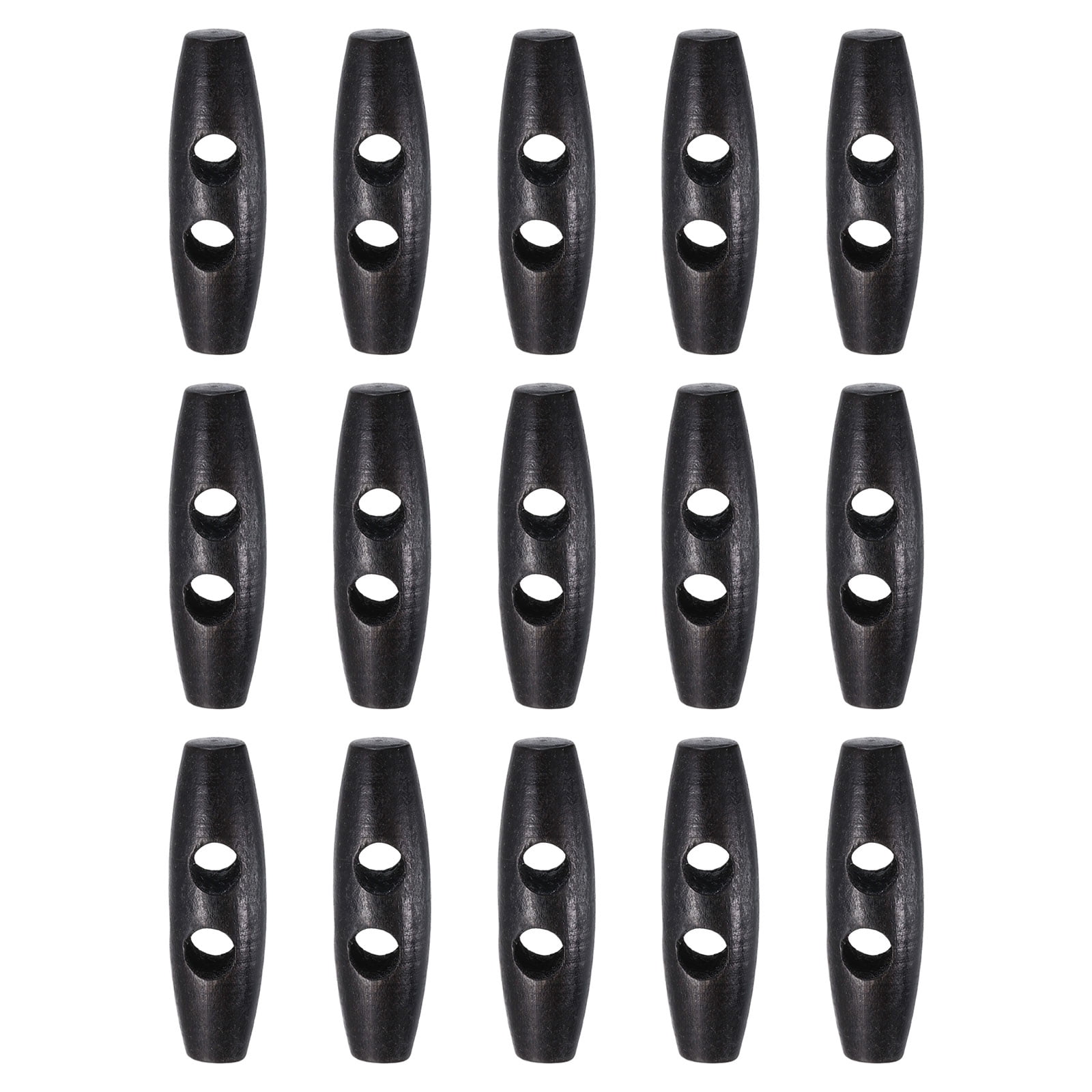 Uxcell 15pcs Wooden Toggle Buttons 40mm / 1.6
