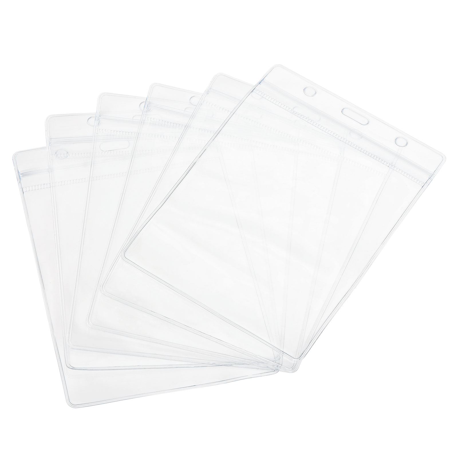 C-Line CLI PVC ID Badge Cards, 3.38 in. x 2.13 in., 100-PK, White ...