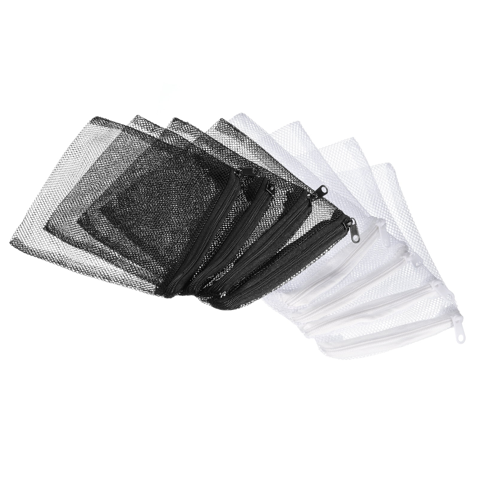 Uxcell 15x10cm Filter Media Bag Polyester Mesh Bag 1.5mm with Zipper ...