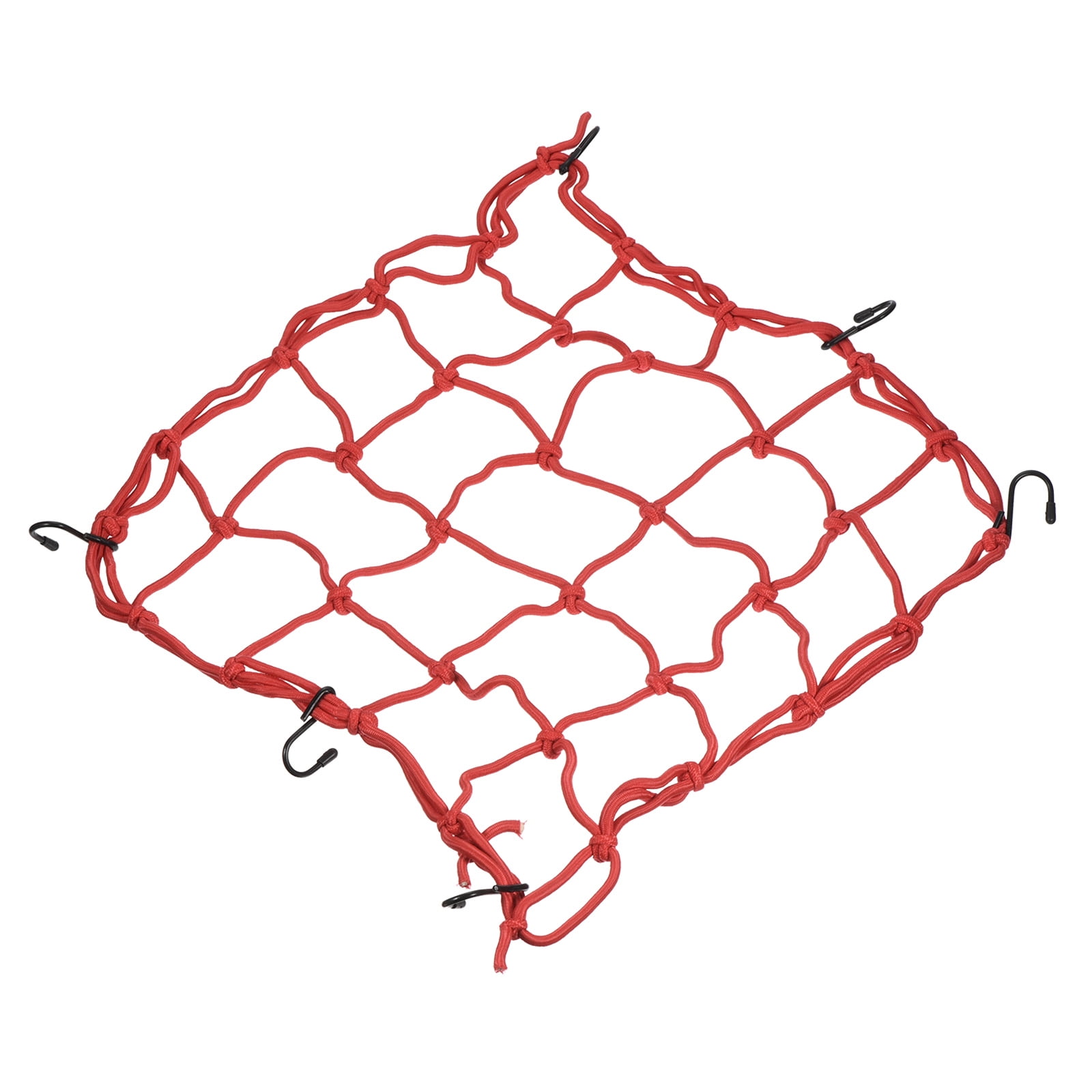 Uxcell 15x15" Extendable Motorcycle Cargo Net Luggage Debris Tie Down ...