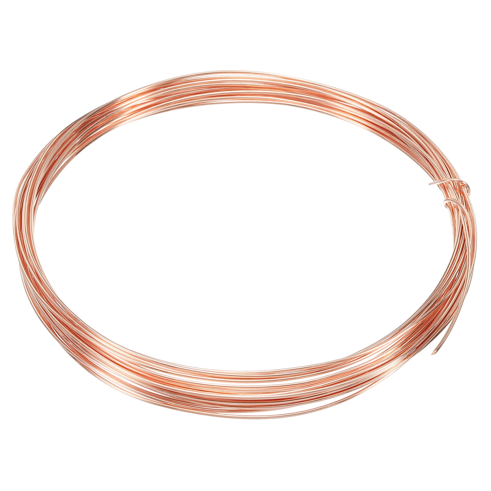 Uxcell 16.4Ft (5m) Solid Bare Copper Wire 21 Gauge 99.9% Pure Copper ...