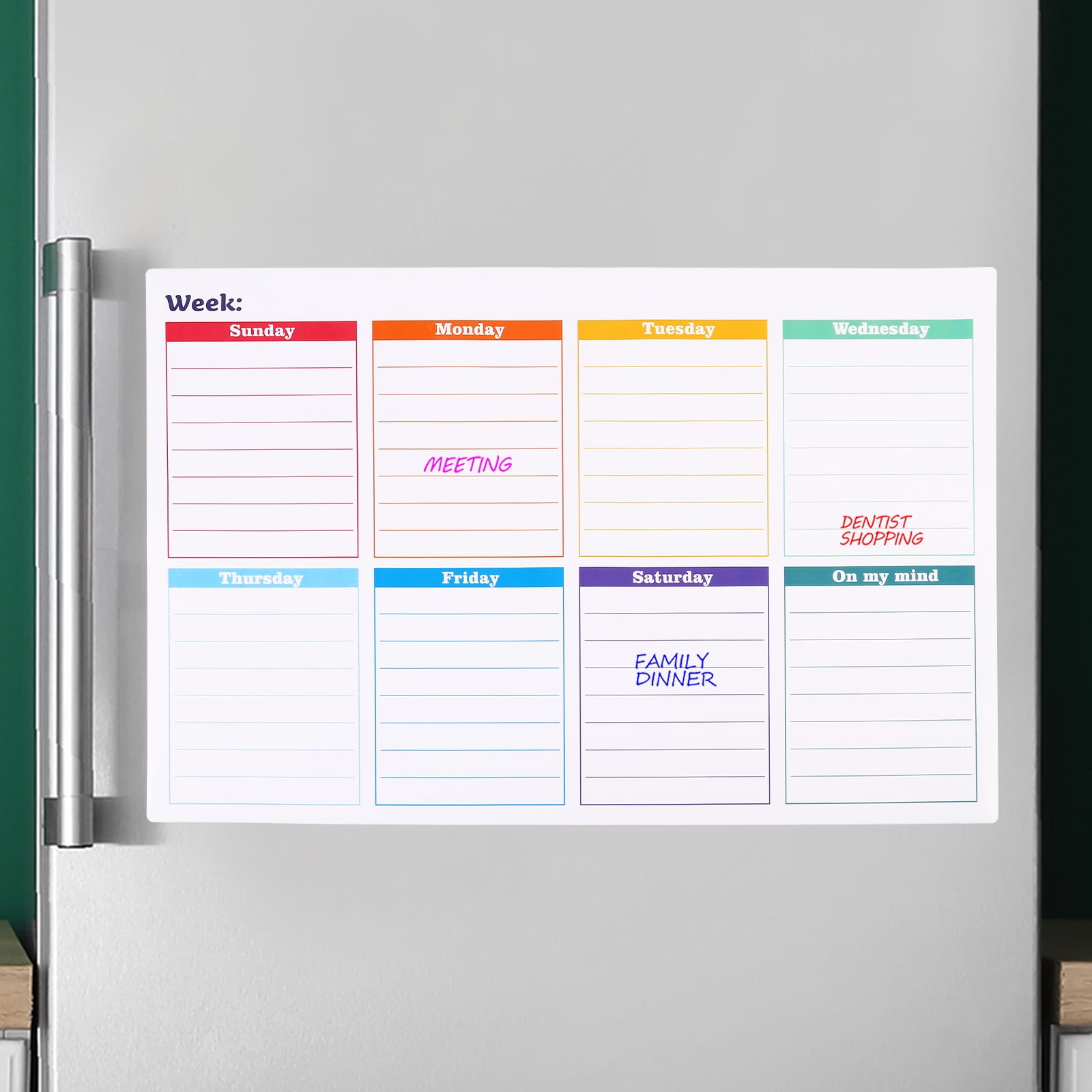 Uxcell 16.9" x 11.8" Dry Erase Whiteboard, Magnetic Chore Chart ...