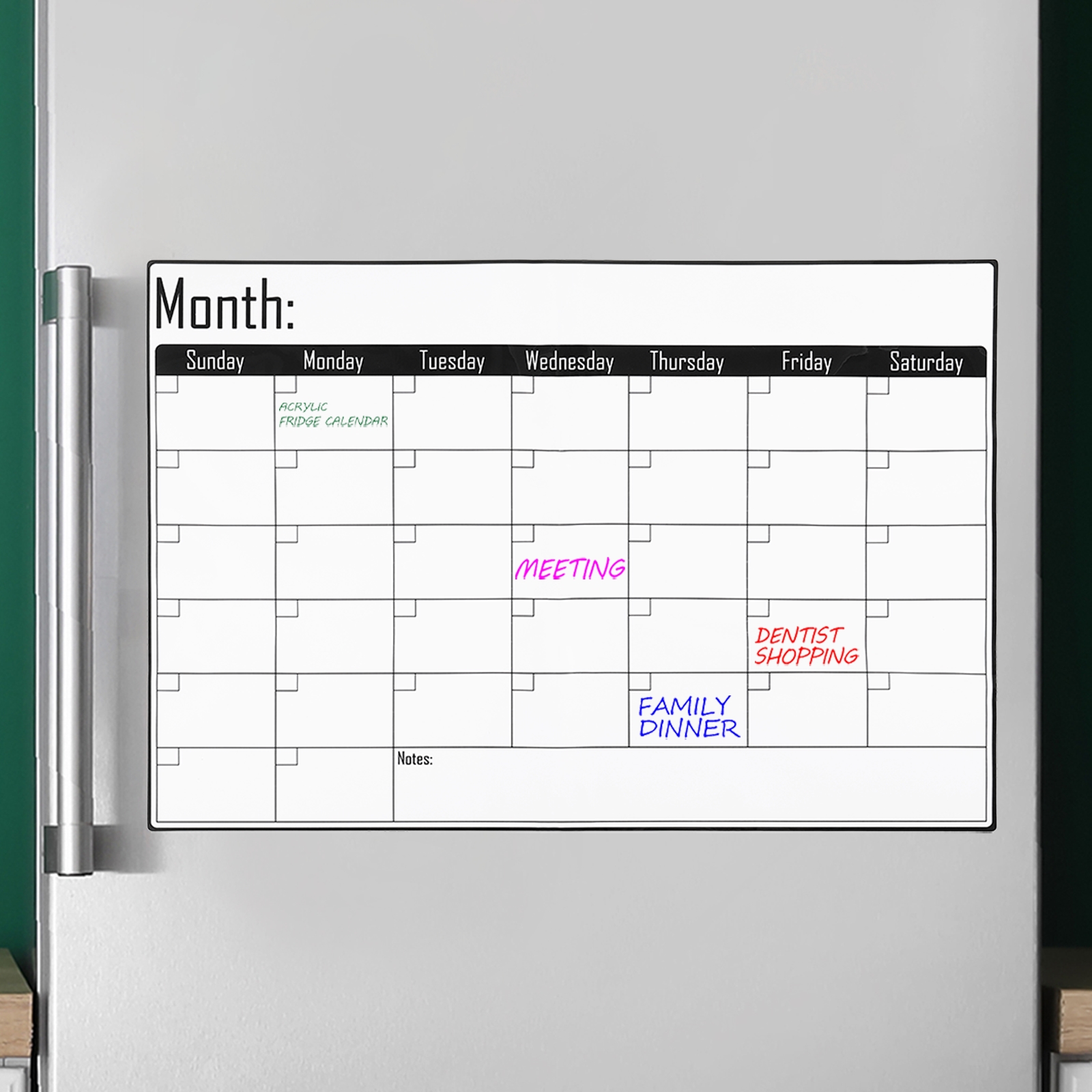 Uxcell 16.9" x 11.8" Magnetic Dry Erase Whiteboard,Chore Chart ...