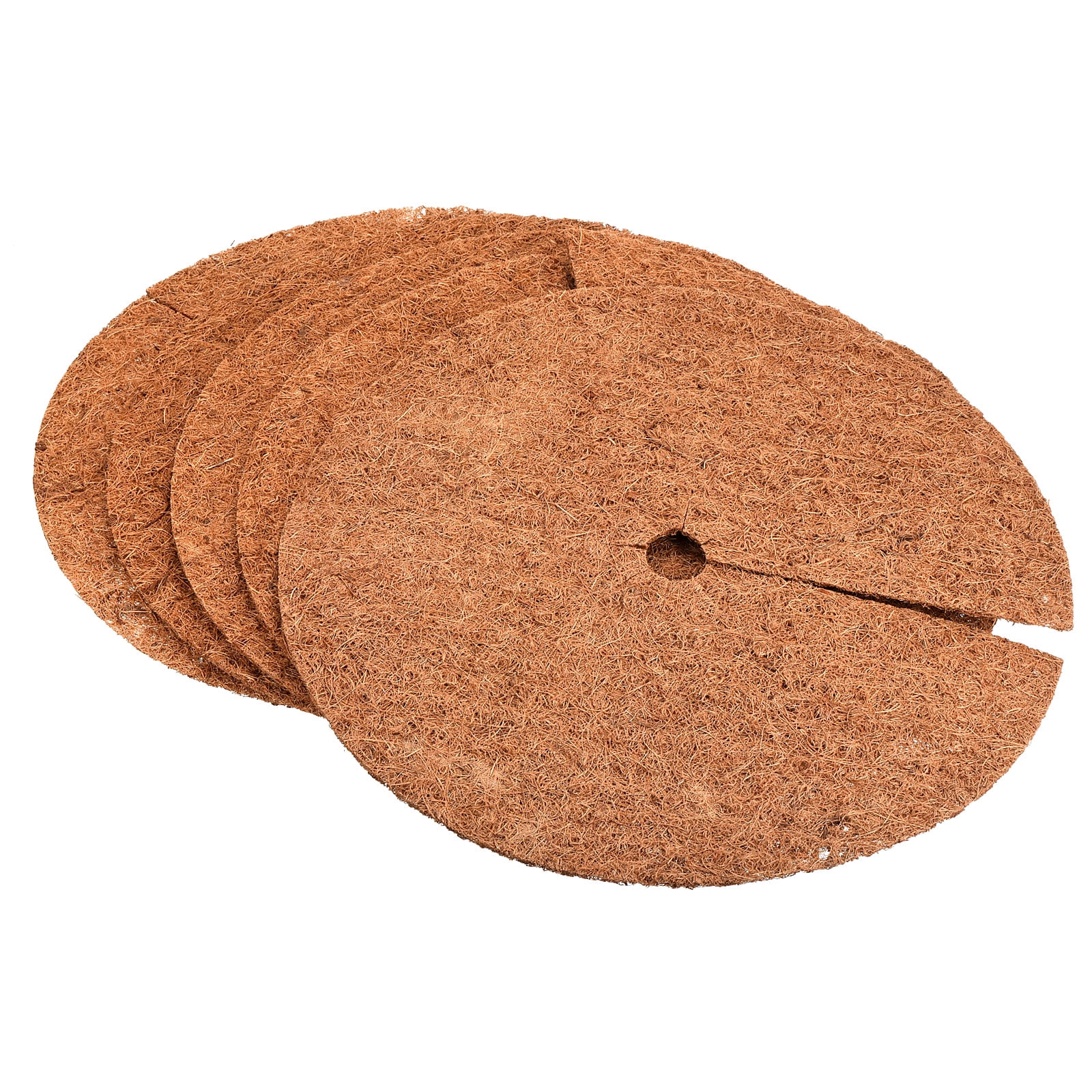 Uxcell 16" Coconut Fiber Mulch Ring Mat Tree Protector Root Soil Cover ...