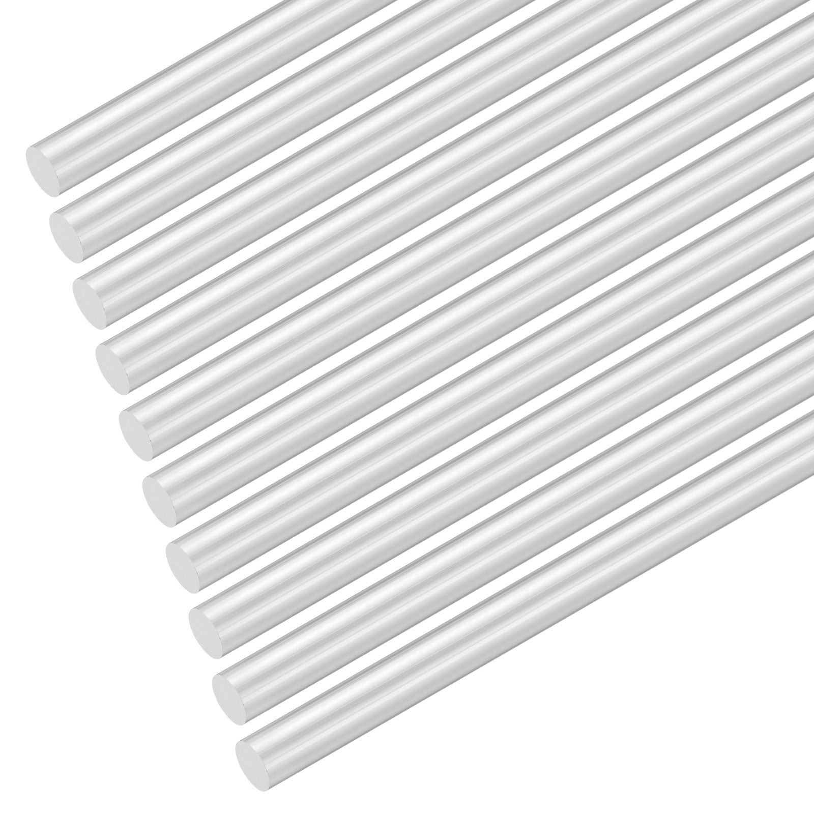 Uxcell 16-Pack Aluminum Round Rod 6mm x 100mm 6061 Aluminum for DIY ...