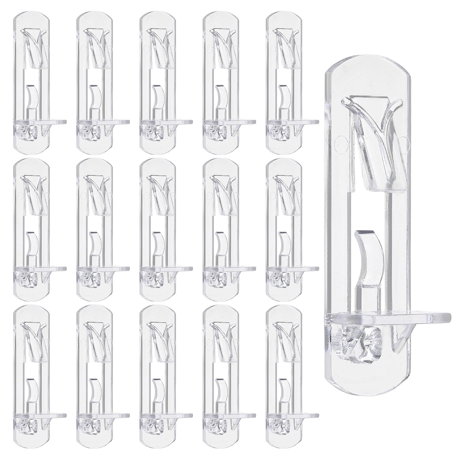 Uxcell 16 Pack Plastic Locking Shelf Pins, Self-Locking Shelves Support ...