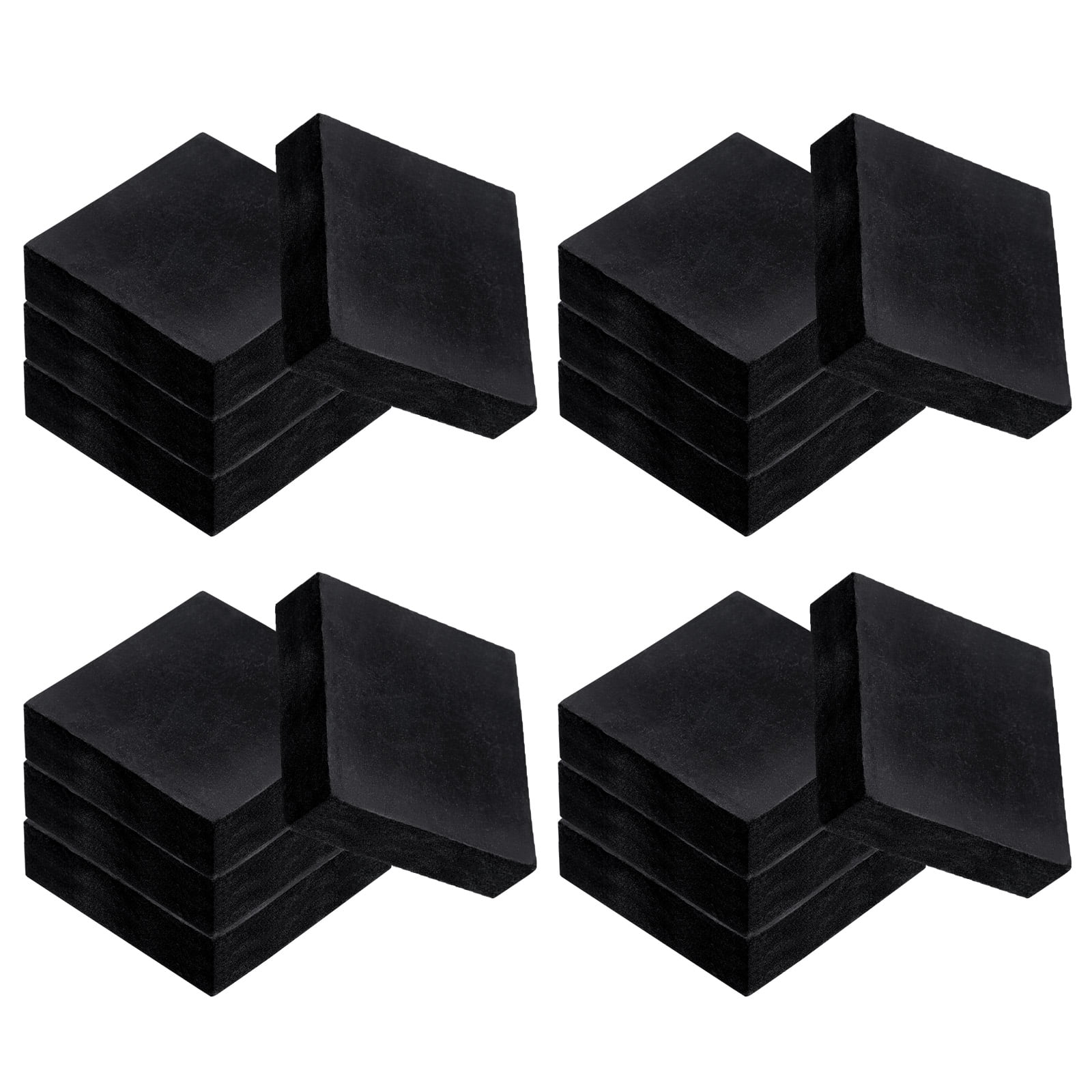 Uxcell 16 Pack Rubber Anti Vibration Pads, 2" x 2" x 0.6" Square Rubber ...