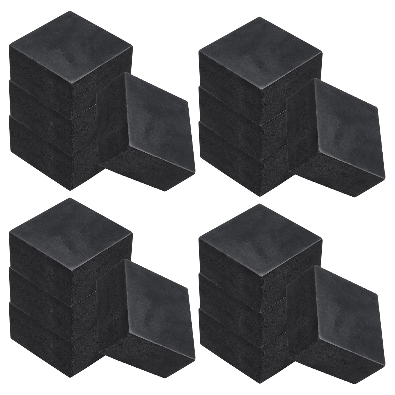 Uxcell 16 Pack Rubber Anti Vibration Pads, 2" x 2" x 1" Square Rubber ...