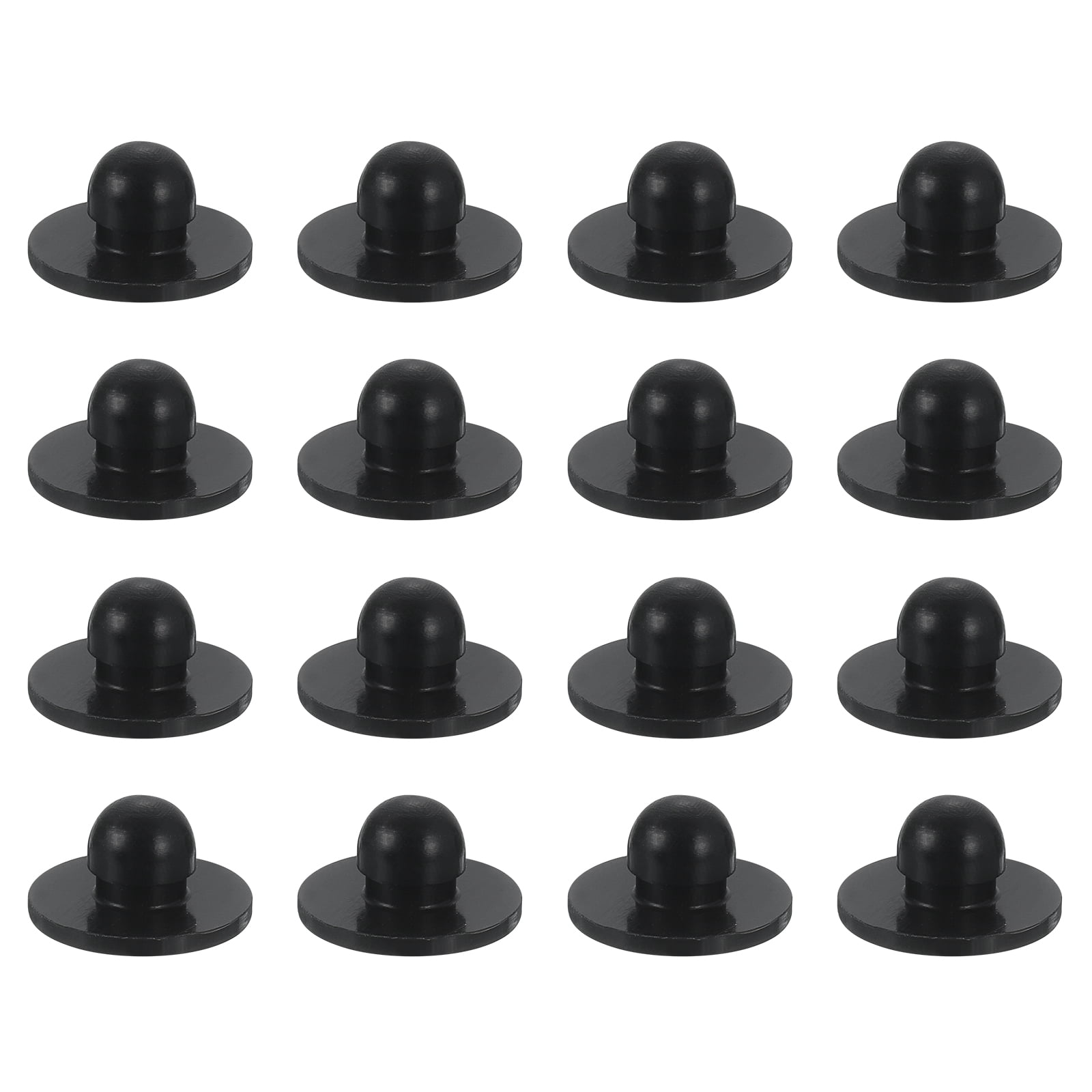 Uxcell 16 Pack Rubber Feet Replacement Fits 1/4" Hole Tight-Grip Ridged ...
