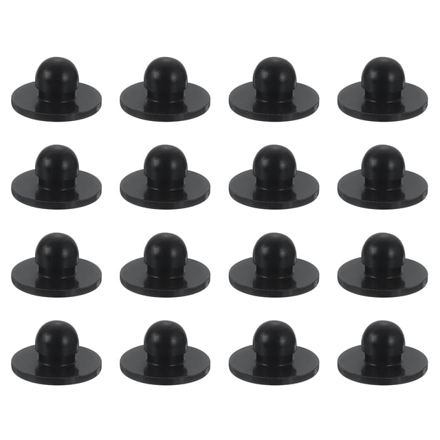 Uxcell 16 Pack Rubber Feet Replacement Fits 1/4" Hole Tight-Grip Ridged ...