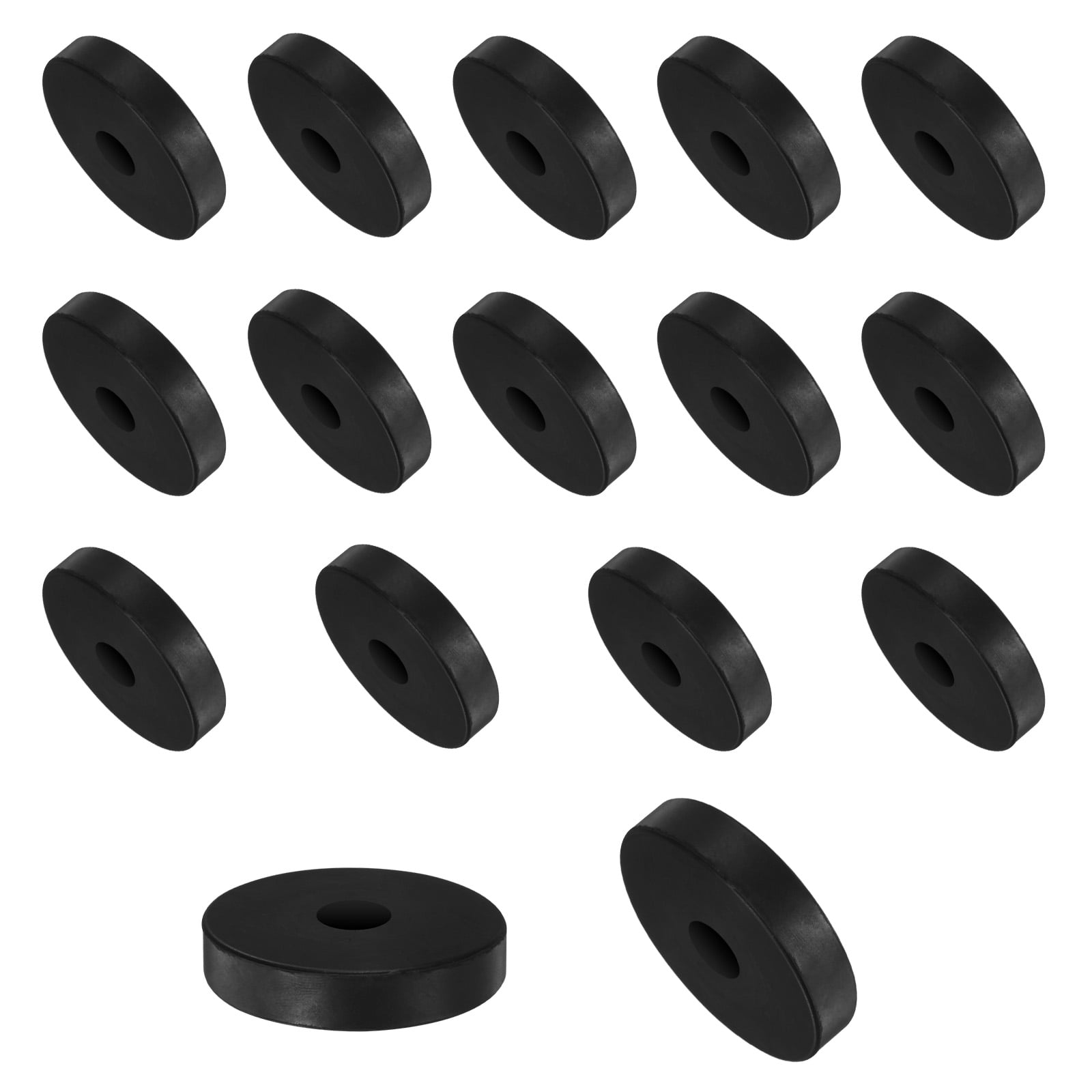 Uxcell 16-Pack Rubber Spacer 0.47" ID x 1.97" OD x 0.39" Thick ...