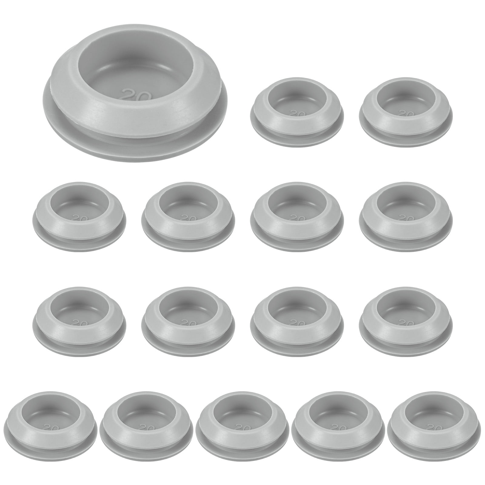 Uxcell 16-Packs Silicone Plugs, Snap in Locking Hole Plugs for 20-22mm ...