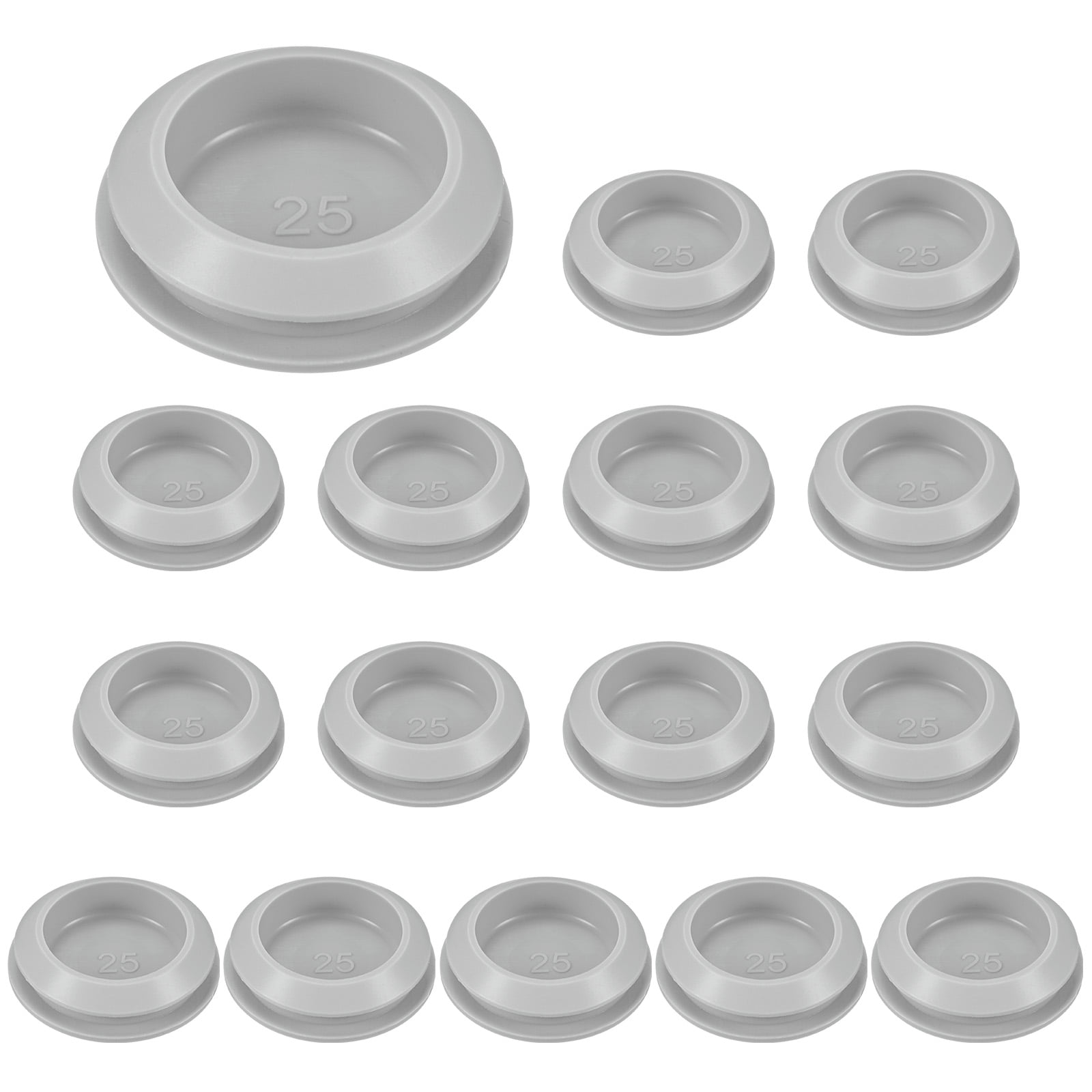 Uxcell 16-Packs Silicone Plugs, Snap in Locking Hole Plugs for 25-27mm ...