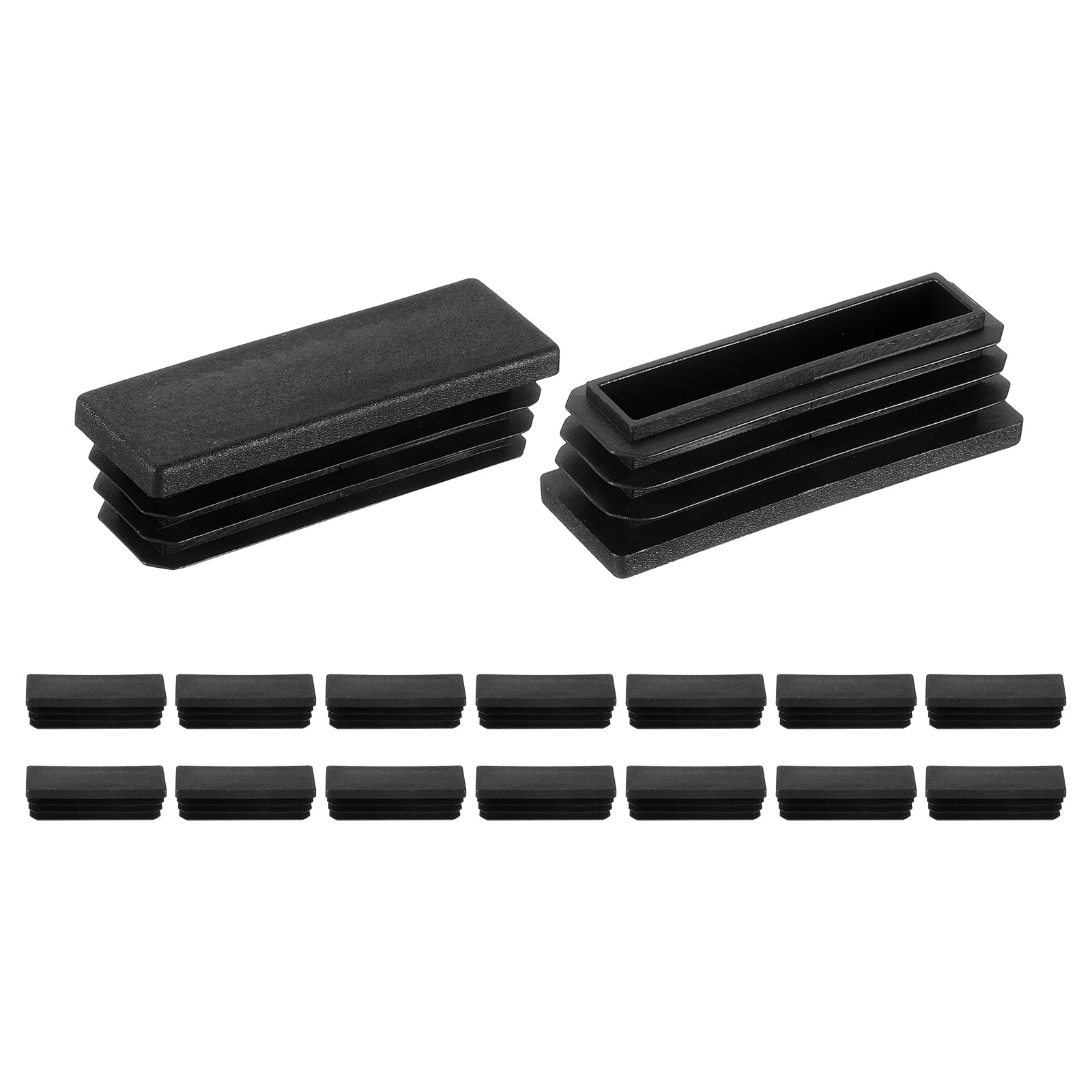 Uxcell 16 Pcs 2 5/16 x 25/32 Inch Rectangle Tubing End Caps for Metal ...