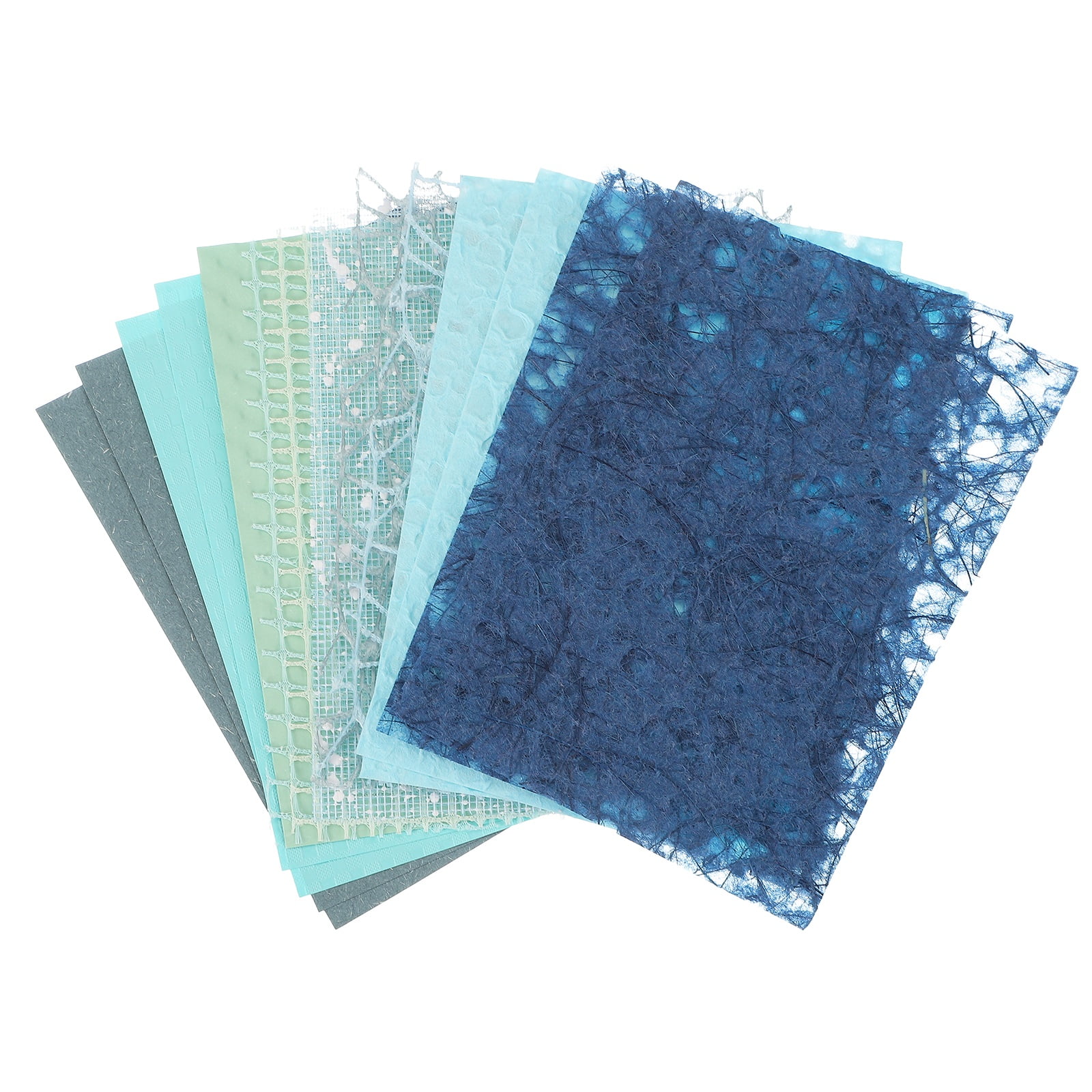 Uxcell 16 Sheets Textured Scrapbook Paper, Mixed Special Paper Mesh ...