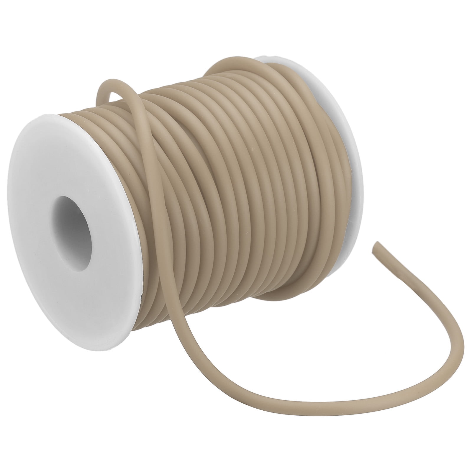 Uxcell 16 Yards 4mm PVC Hollow Pipe Rubber Cord 2mm ID with Plastic ...