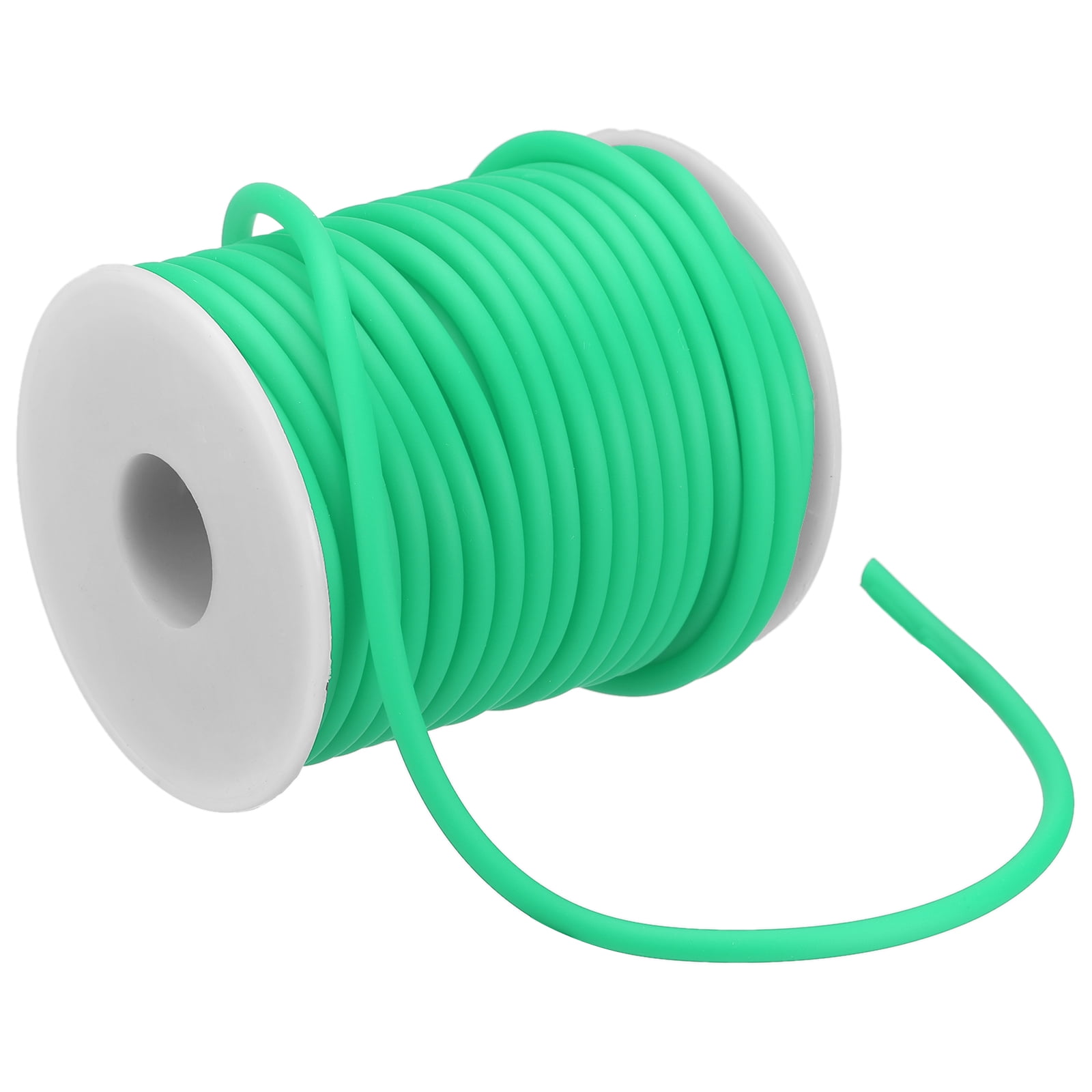 Uxcell 16 Yards 4mm PVC Hollow Pipe Rubber Cord 2mm ID with Plastic ...