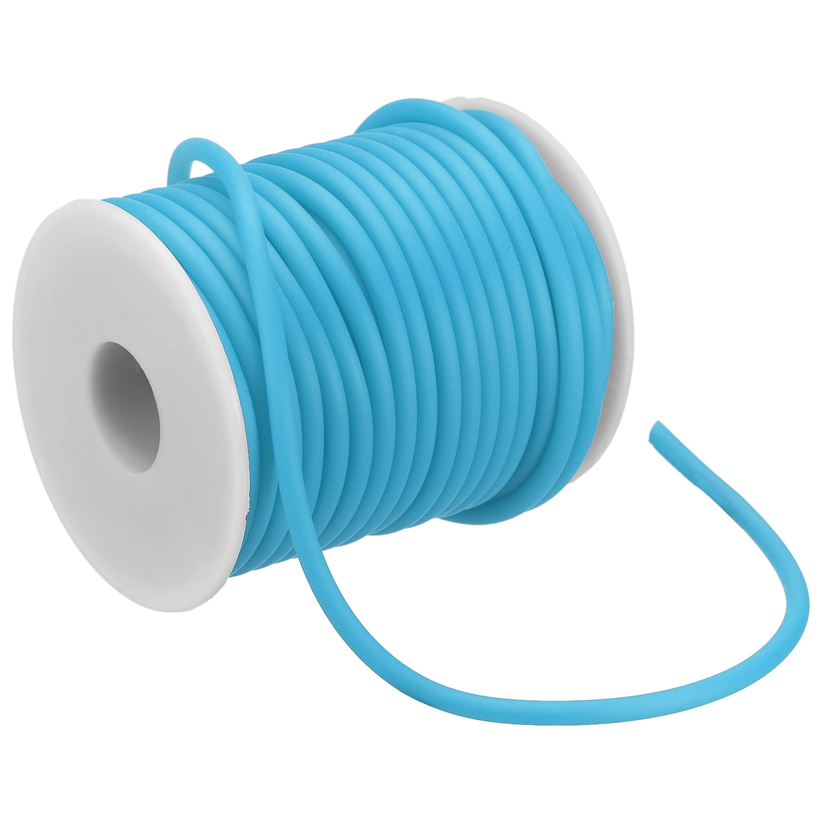 Uxcell 16 Yards 4mm PVC Hollow Pipe Rubber Cord 2mm ID with Plastic ...