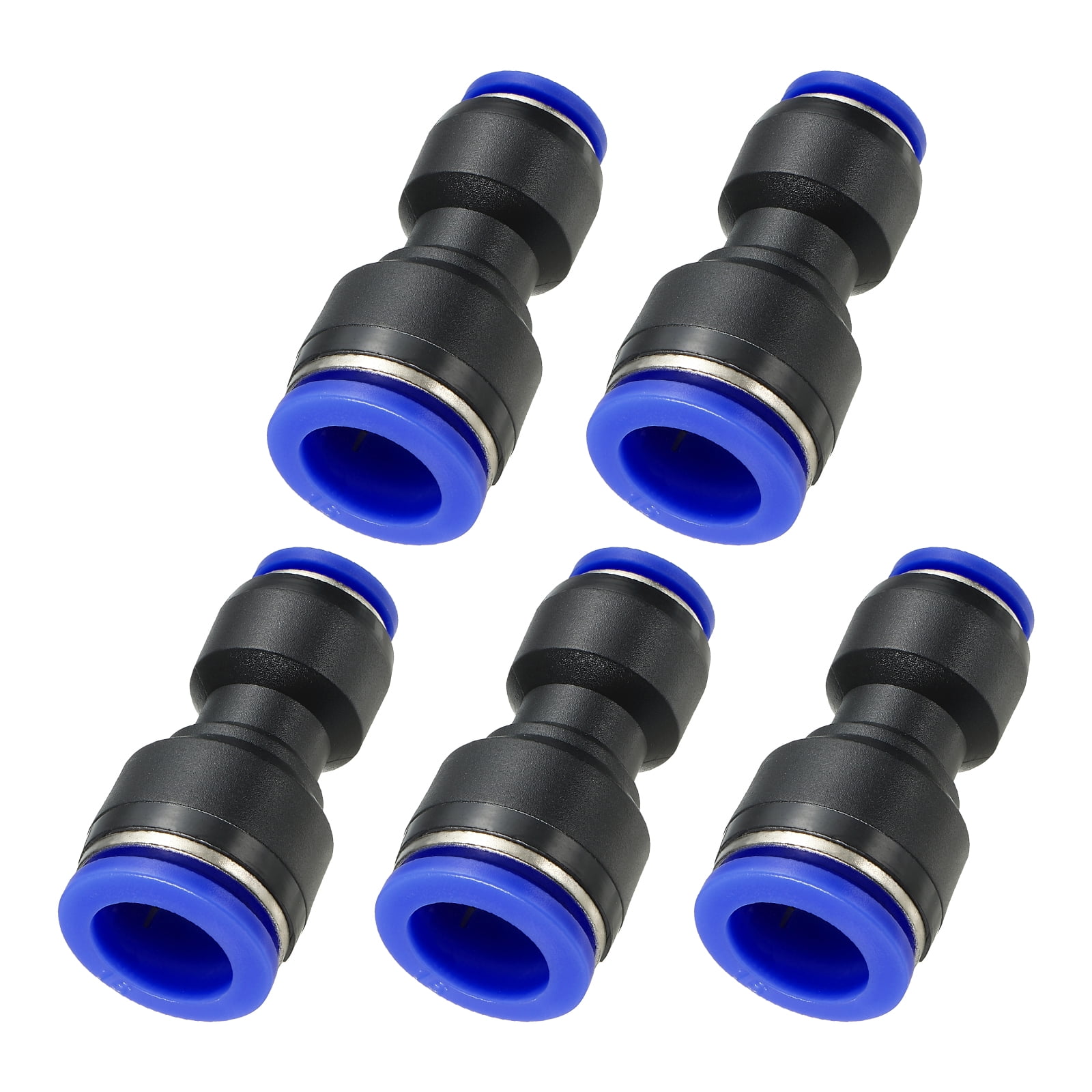 Uxcell 16 x 10mm Push to Connect Fittings, 5Pcs Plastic Air Line ...