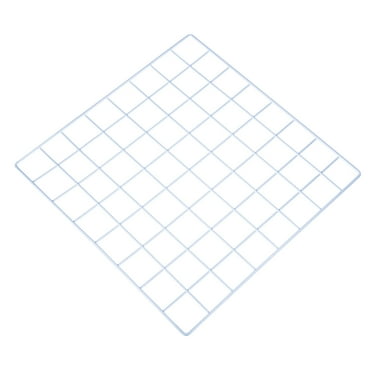 SSWBasics 14 x 14 Inch Mini White Wire Grid Panel - Metal Grid Wall ...