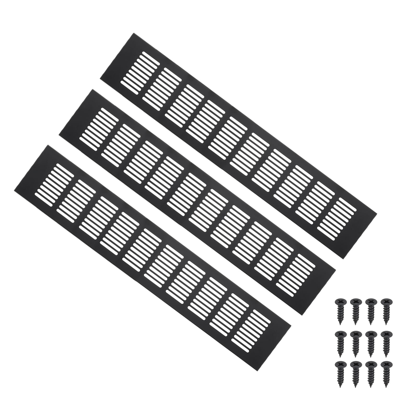 Uxcell 16"x3.2" Rectangle Air Vent Cover 3pcs Door Grille Ventilation ...
