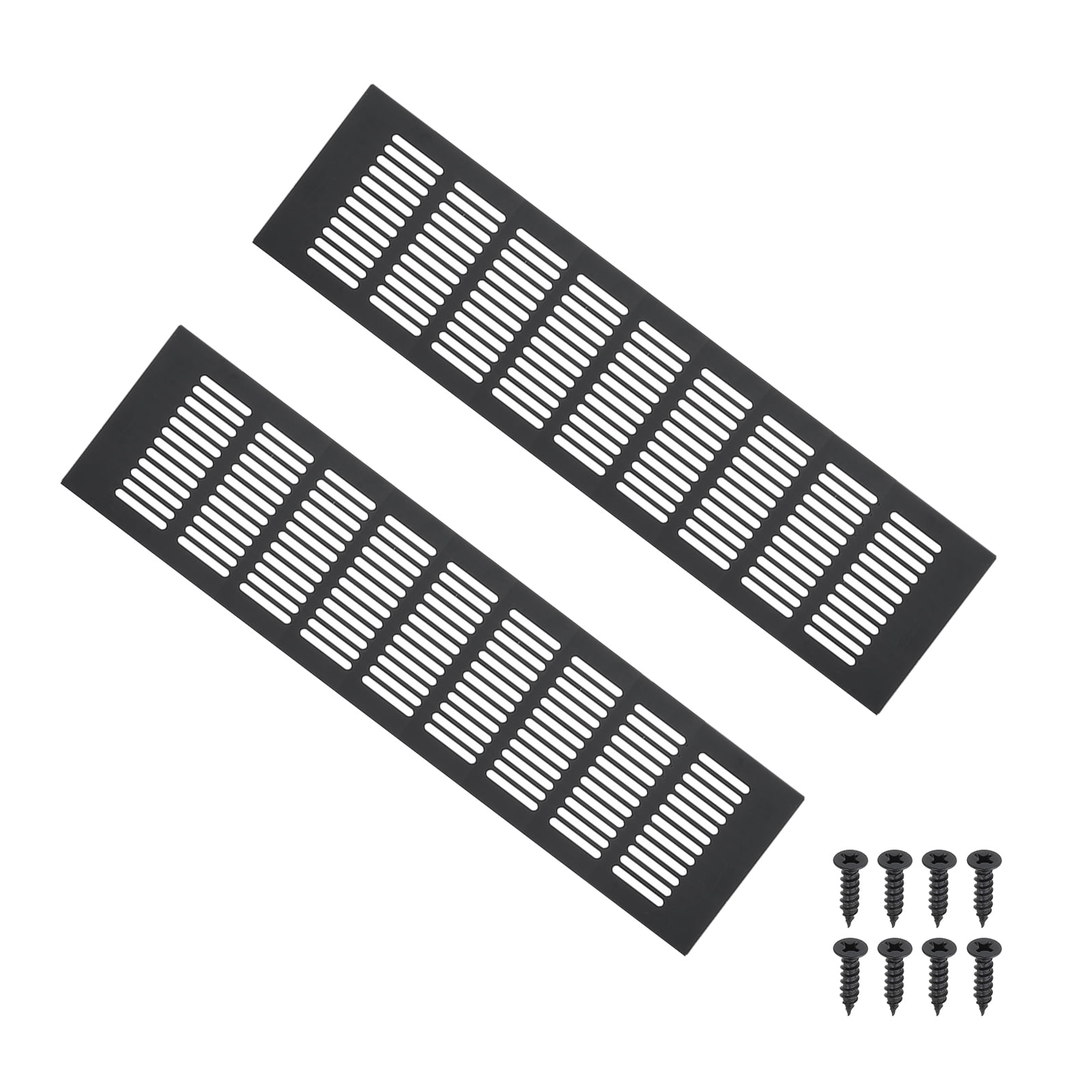 Uxcell 16"x4" Rectangle Air Vent Cover 2pcs Door Grille Ventilation ...
