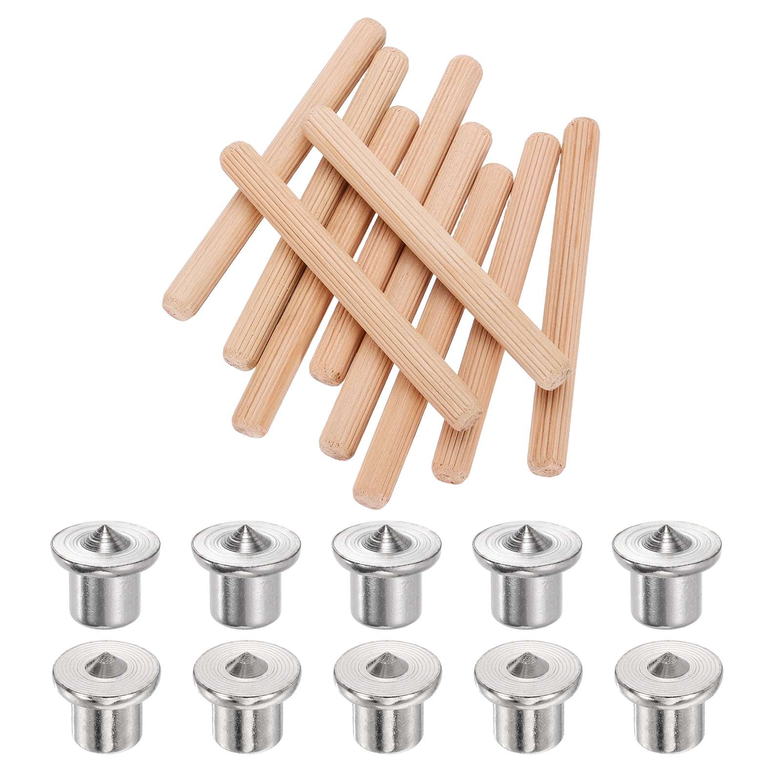 Uxcell 160 Pack Wood Dowel Pins, 25/64