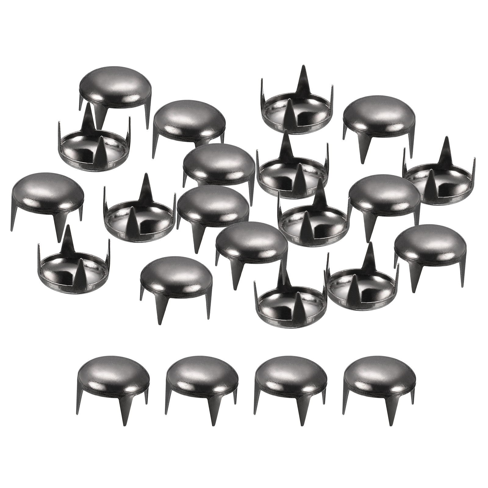 Uxcell 160Pack Black Round Dome Rivets, 12mm Brass Spike Studs Spots ...