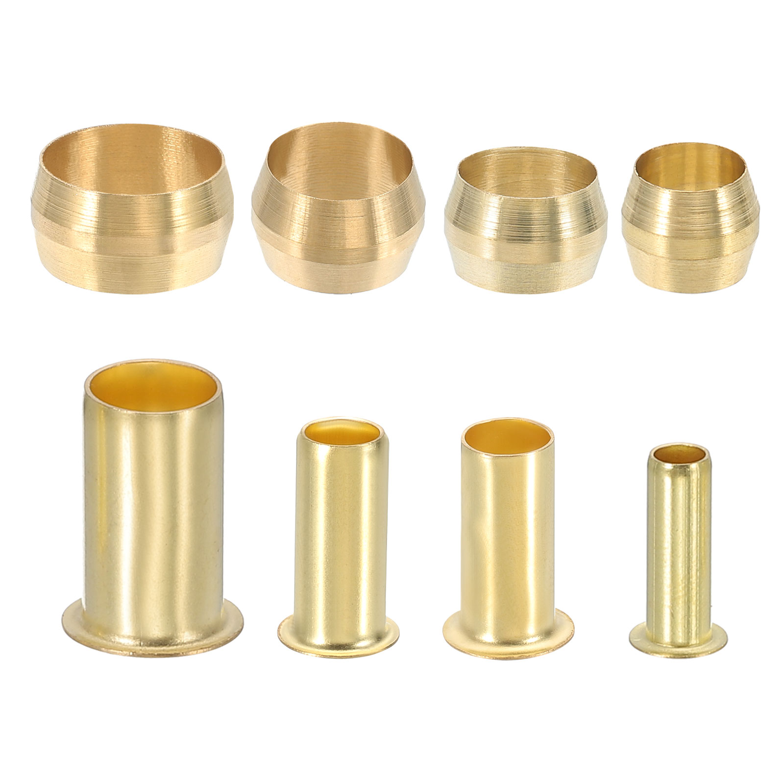 Uxcell 160Pcs Brass Compression Fittings Assortment Kit, 1/4" 5/16" 3/8 ...
