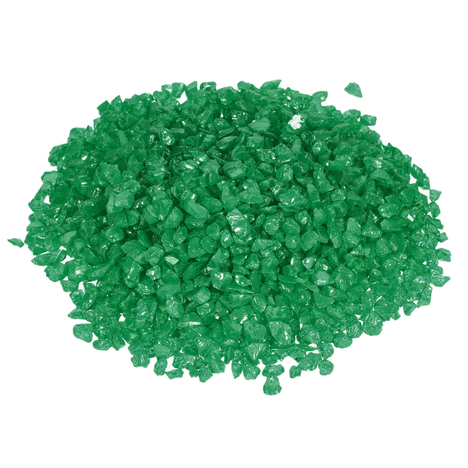 Uxcell 160g/0.35Lbs Irregular Decorative Glass Gravel Rock Sand Stone ...