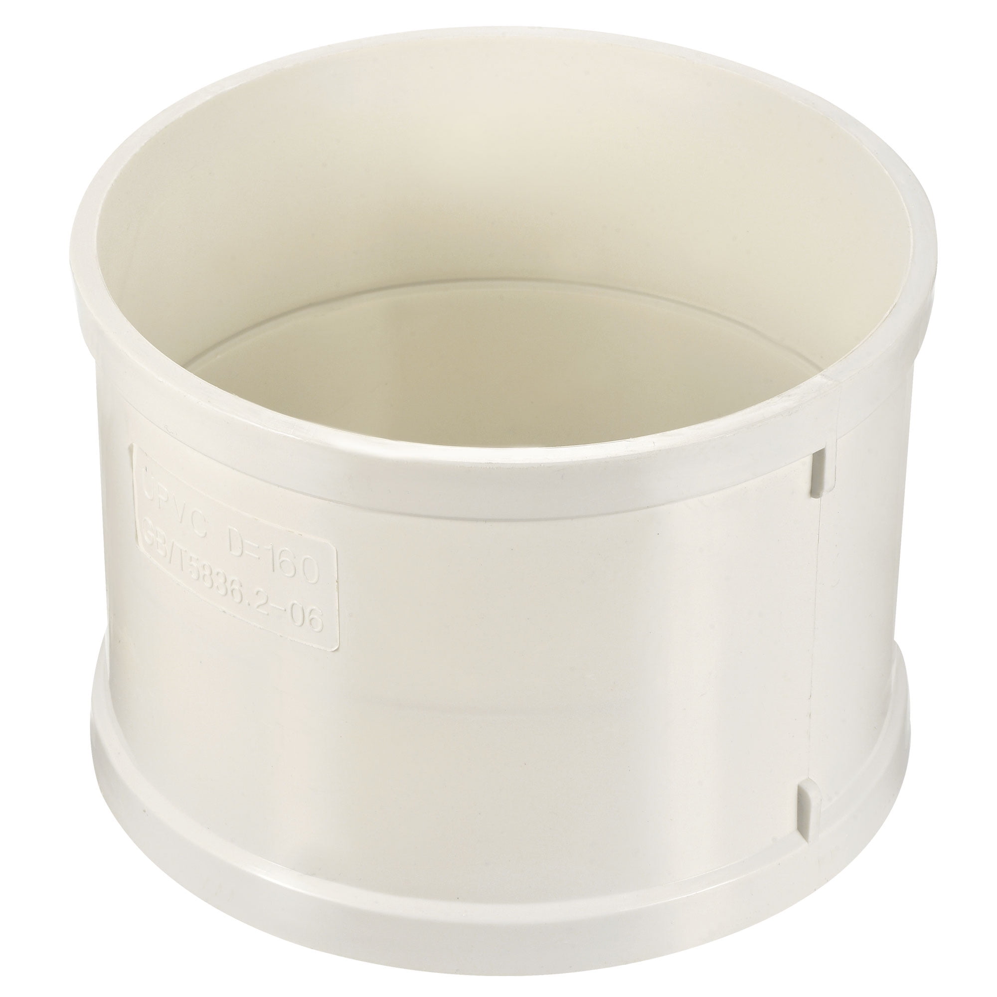 Uxcell 160mm PVC Straight Socket Connector Pipe Fitting Coupling ...