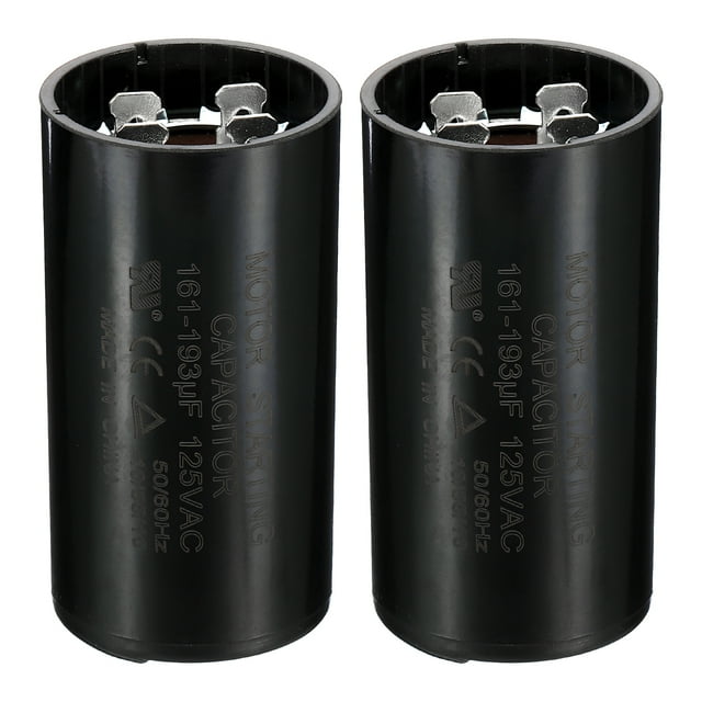 Uxcell 161-193uF/Mfd 125VAC 50/60Hz Motor Start Capacitor CD60 Run ...