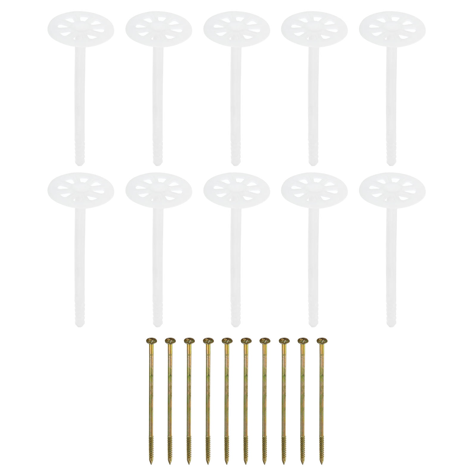 Uxcell 162mm Perforated Insulation Pins Insulating Nails Wall Plug ...