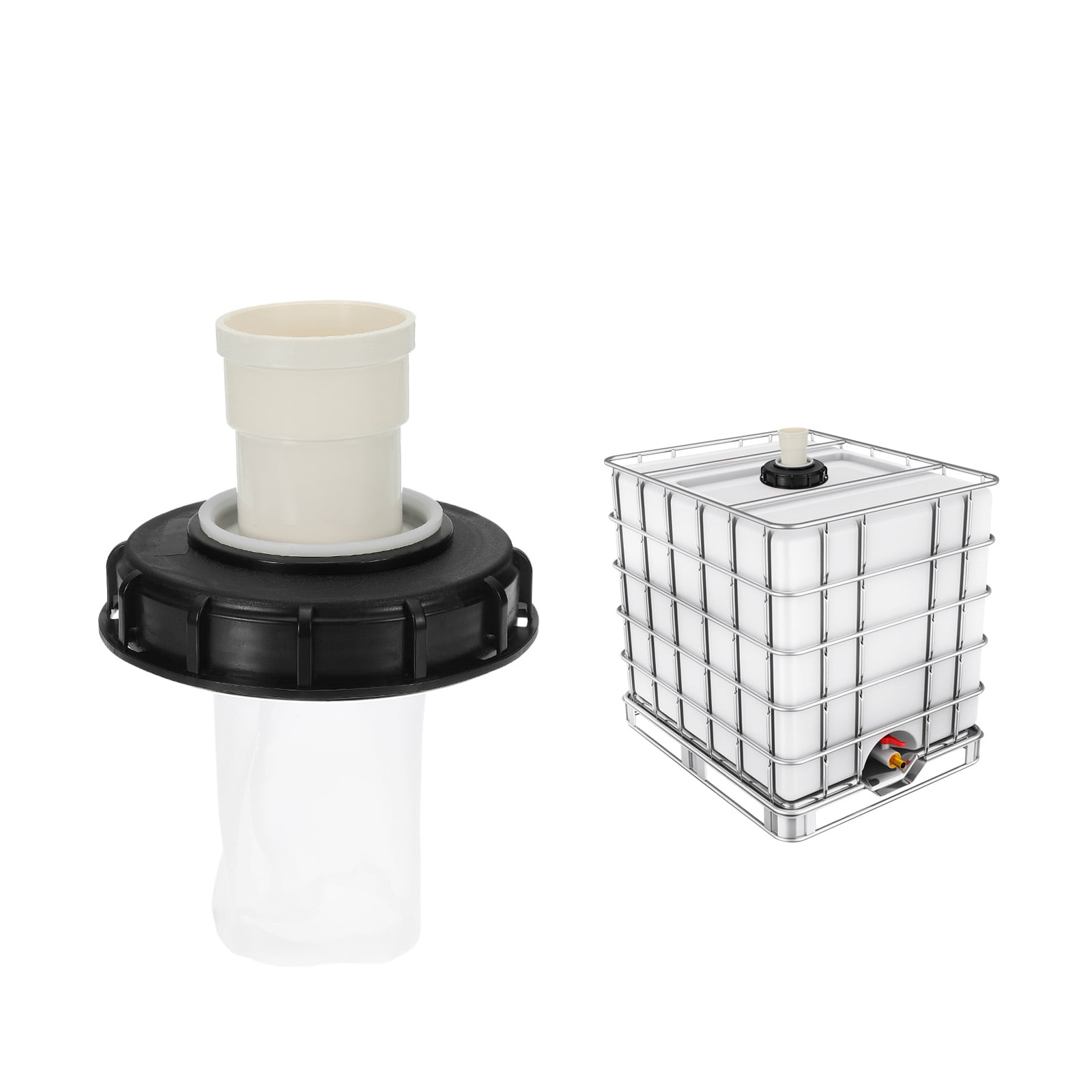 Uxcell 163 mm IBC Lid Filter Cover Straight Plastic Rainwater Tank IBC ...