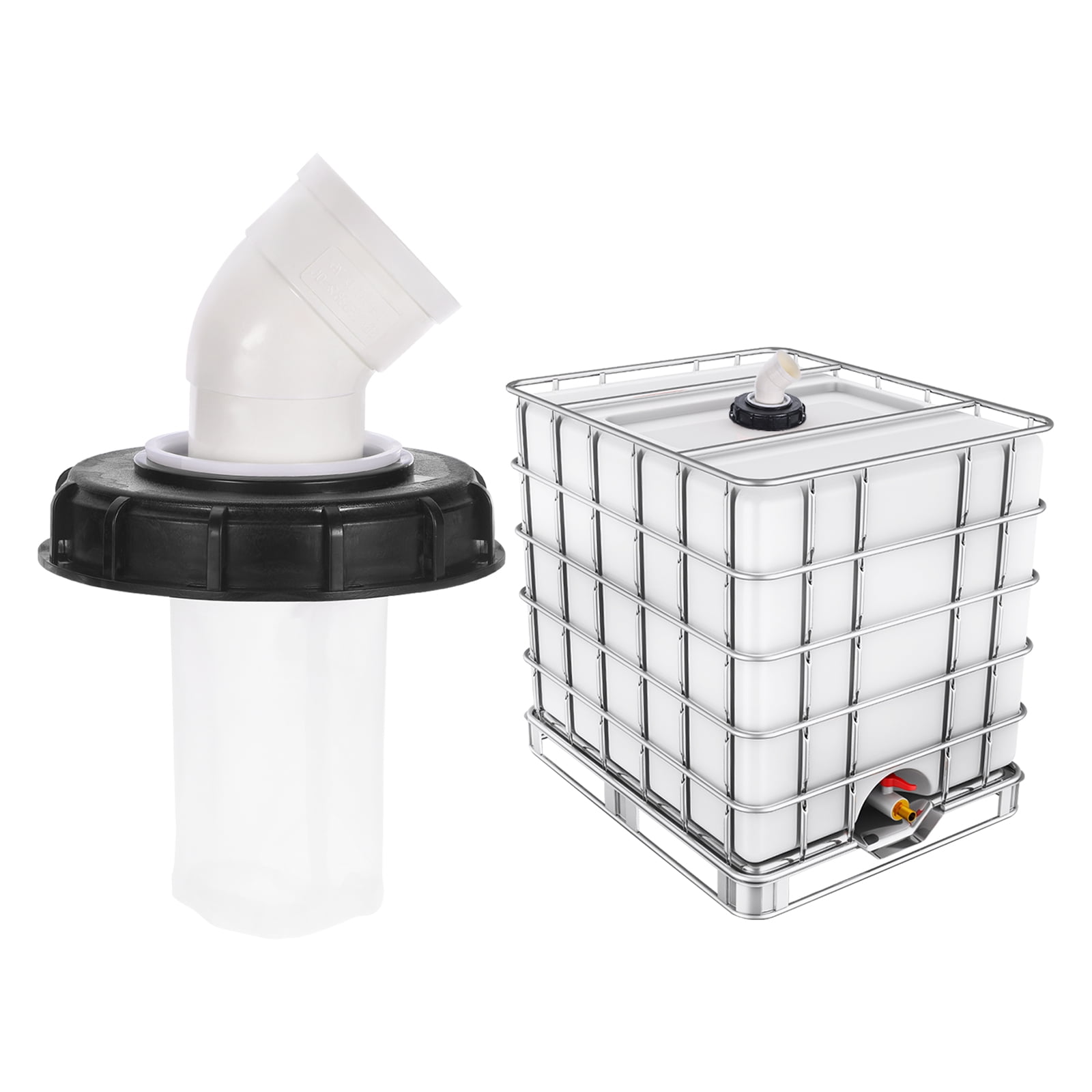 Uxcell 163mm IBC Lid Filter Cover 45 Degree Rainwater Tank IBC Tote ...