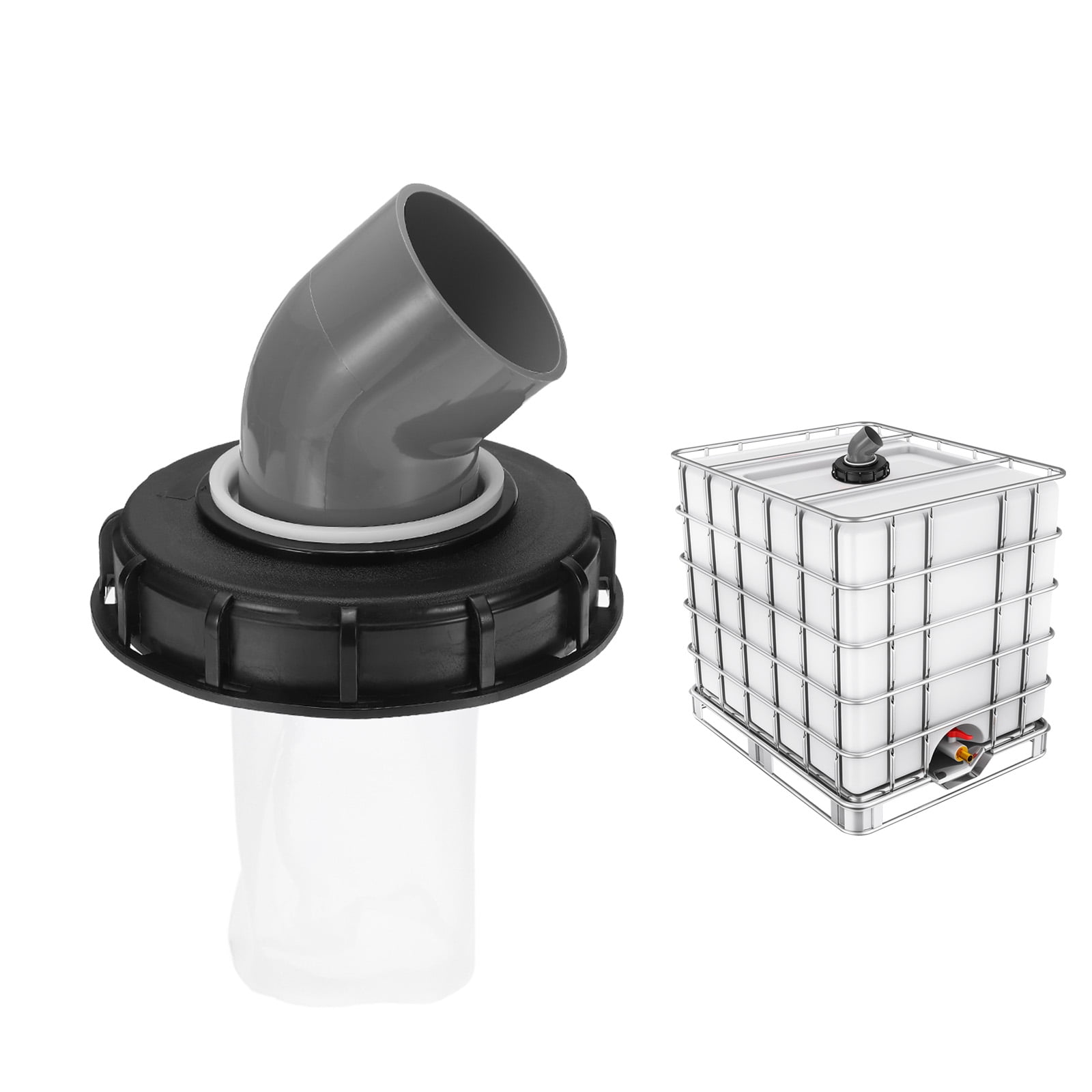 Uxcell 163mm IBC Lid Filter Cover 45 Plastic Rainwater Tank Tote Cover ...