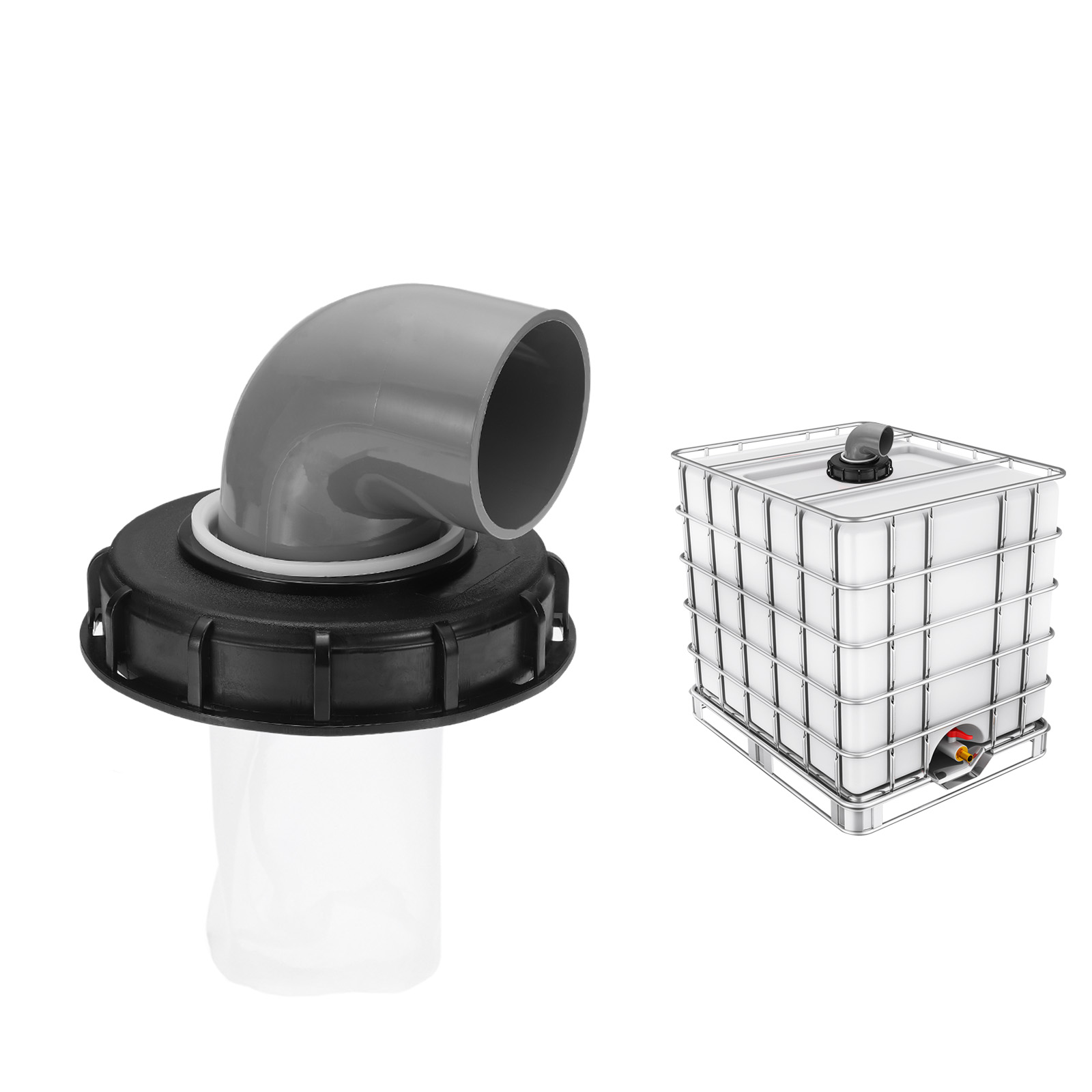 Uxcell 163mm IBC Lid Filter Cover 90 Plastic Rainwater Tank IBC Tote ...