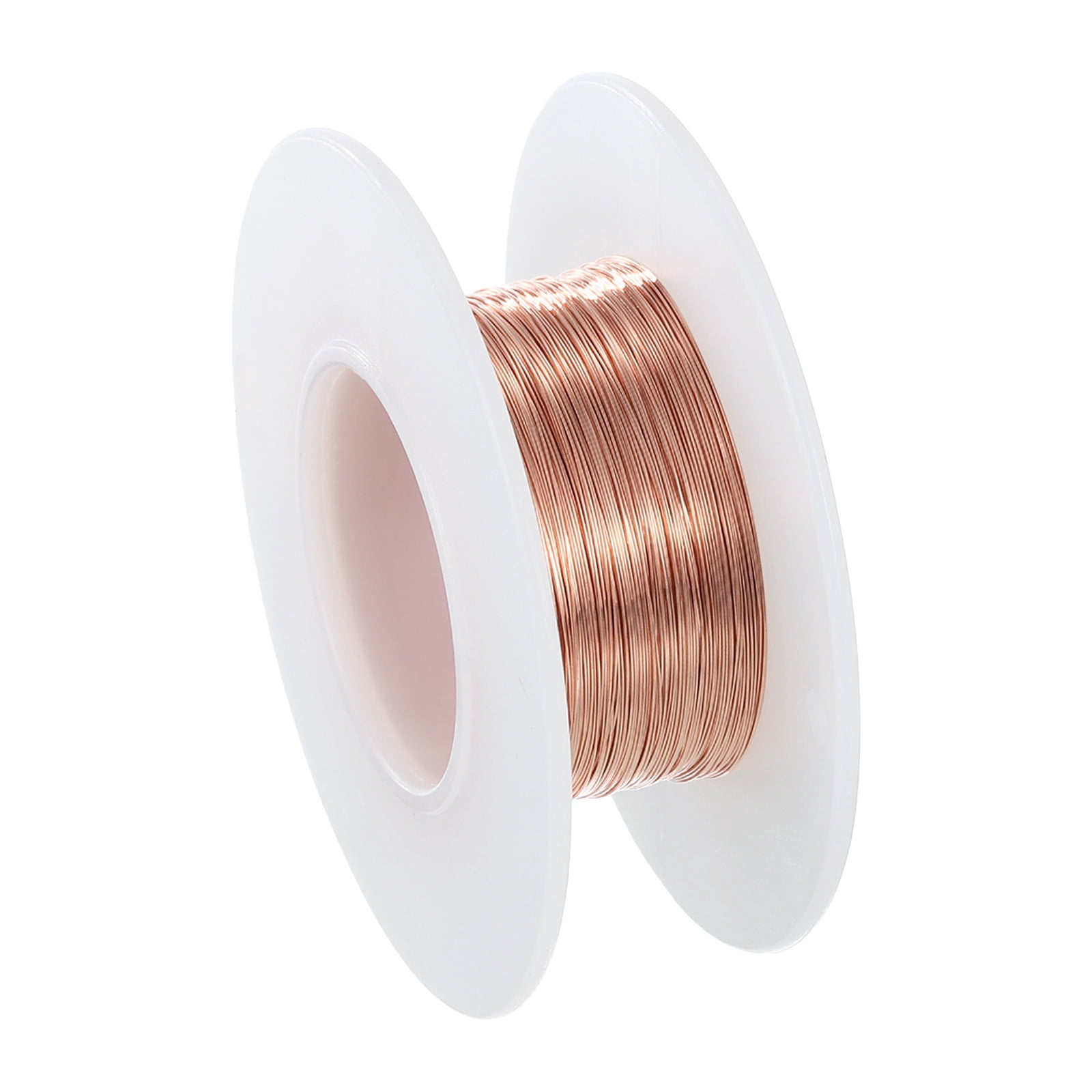 Uxcell 164 Feet Solid Bare Copper Wire, Pure Copper Wire 0.2mm Soft ...