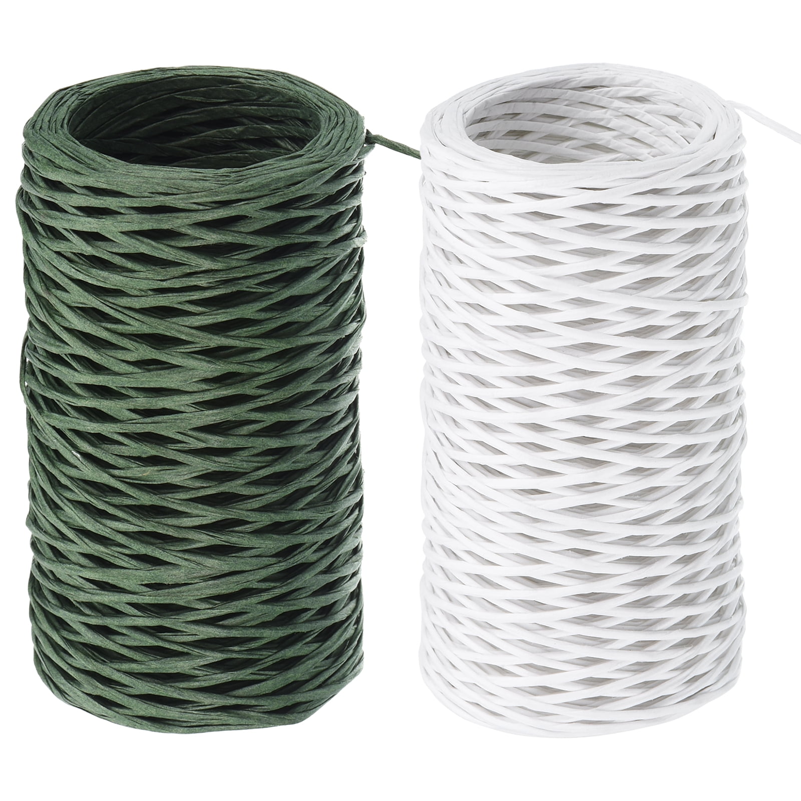 Uxcell 164Ft Floral Bind Wire Wrap Twine 1mm Florist Wire Iron Wire Paper Covered Vine, Green ...