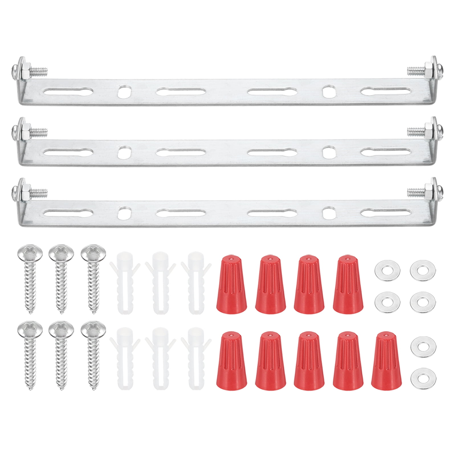 Uxcell 165mm (6.5") Universal Light Fixture Mounting Bracket Kit, 3 Set ...