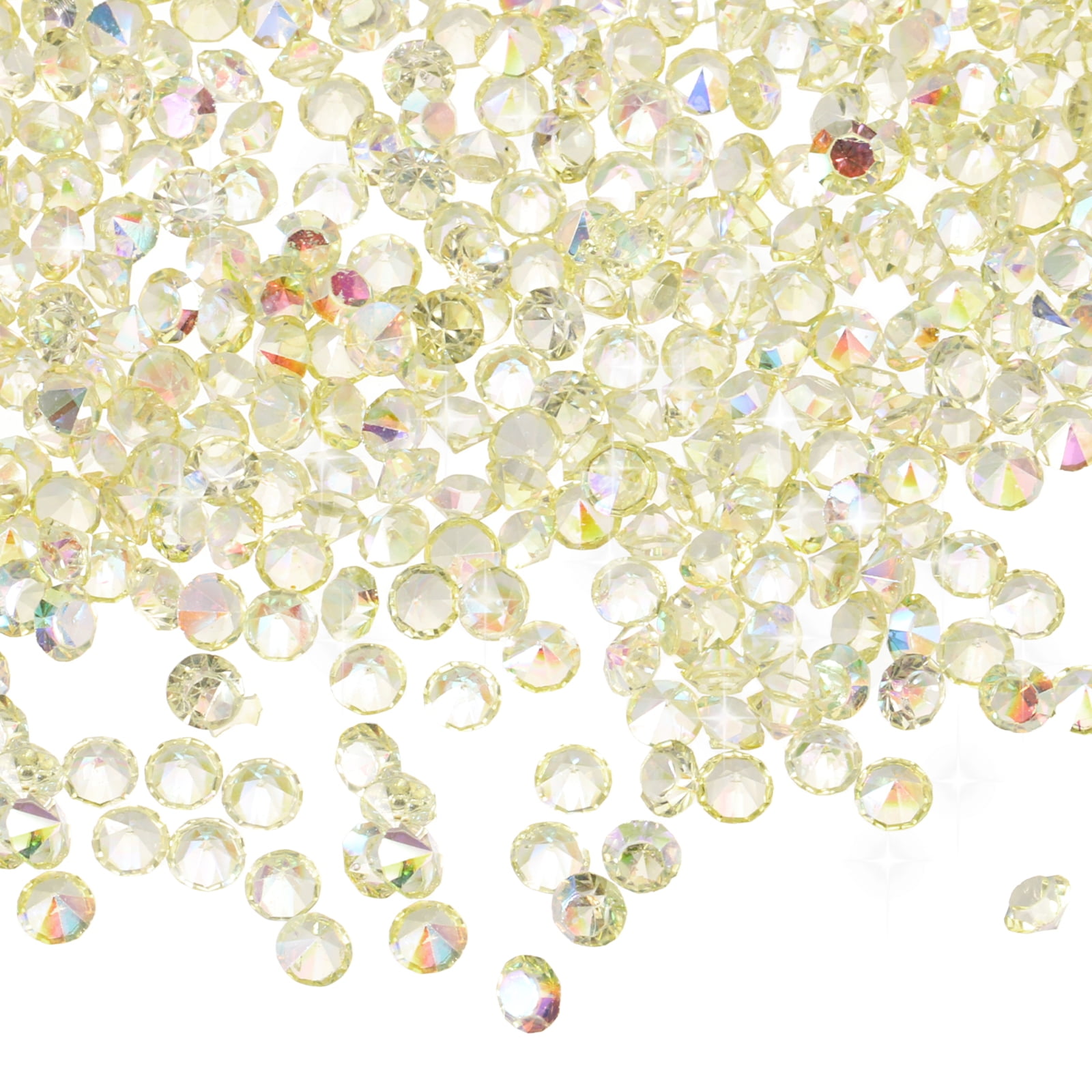Uxcell 16800 Pcs Wedding Table Scatter Confetti Diamond, 3mm Mini ...