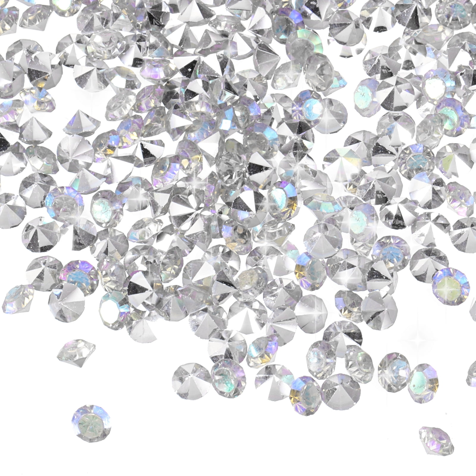 Uxcell 16800 Pcs Wedding Table Scatter Confetti Diamond, 3mm Mini ...