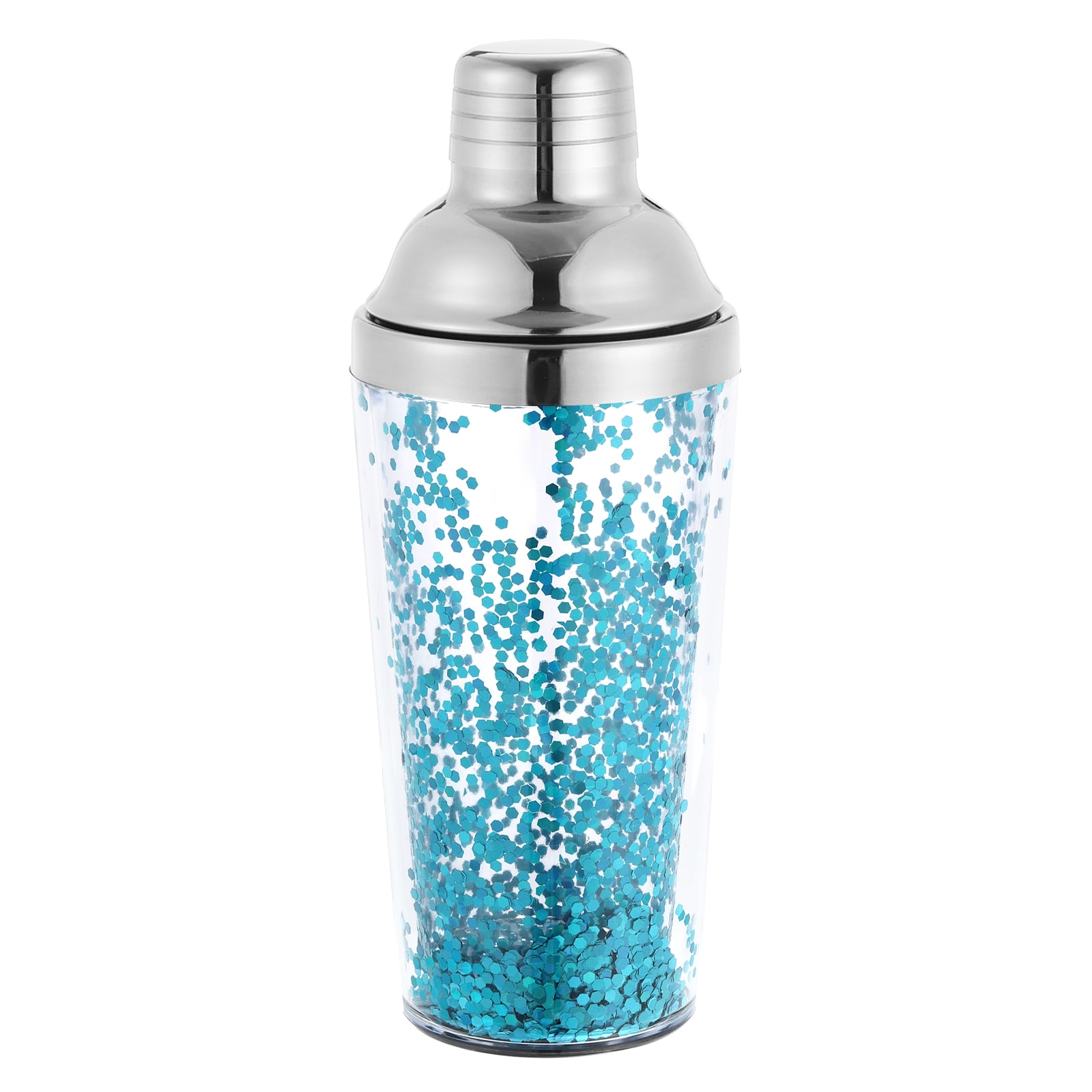 Uxcell 16OZ(450ml) Plastic Cocktail Shaker With Strainer, Stainless ...