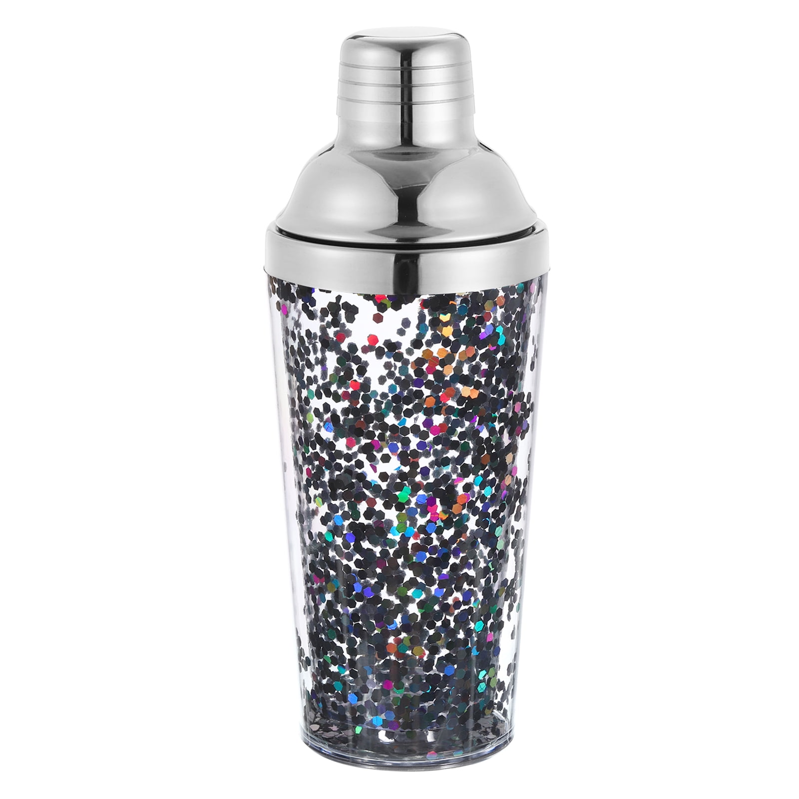 Uxcell 16OZ(450ml) Plastic Cocktail Shaker With Strainer, Stainless ...
