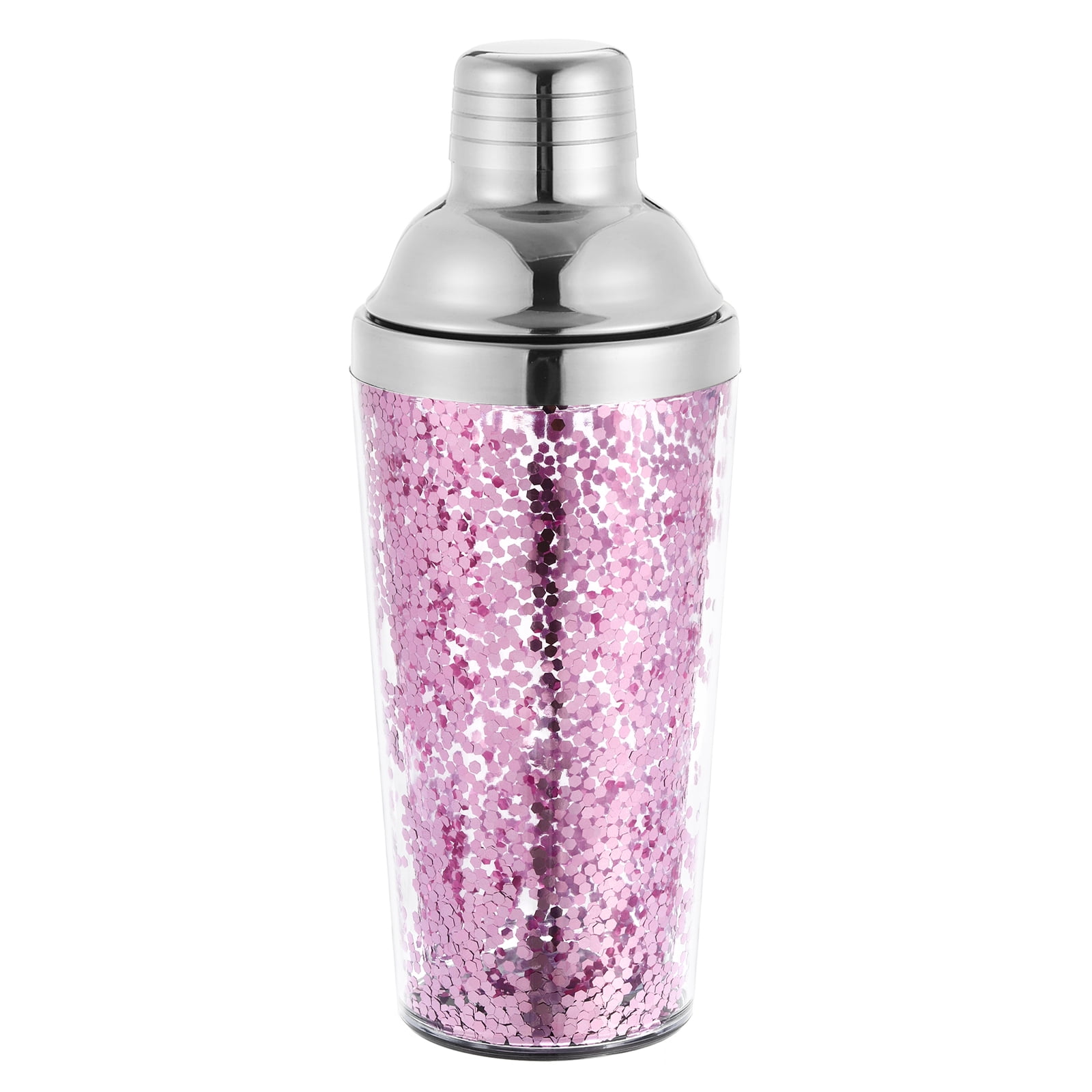 Uxcell 16OZ(450ml) Plastic Cocktail Shaker With Strainer, Stainless ...