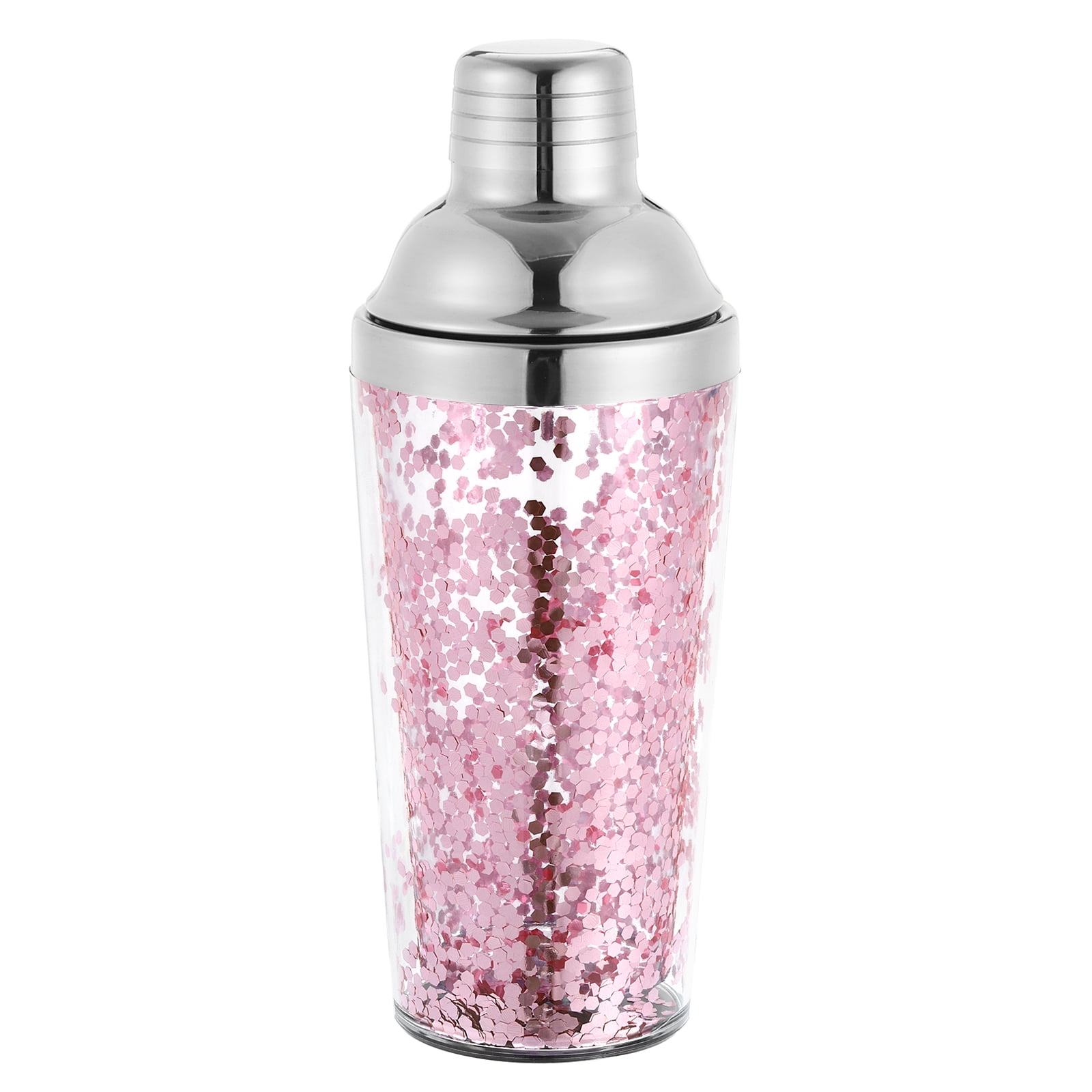 Uxcell 16OZ(450ml) Plastic Cocktail Shaker With Strainer, Stainless ...