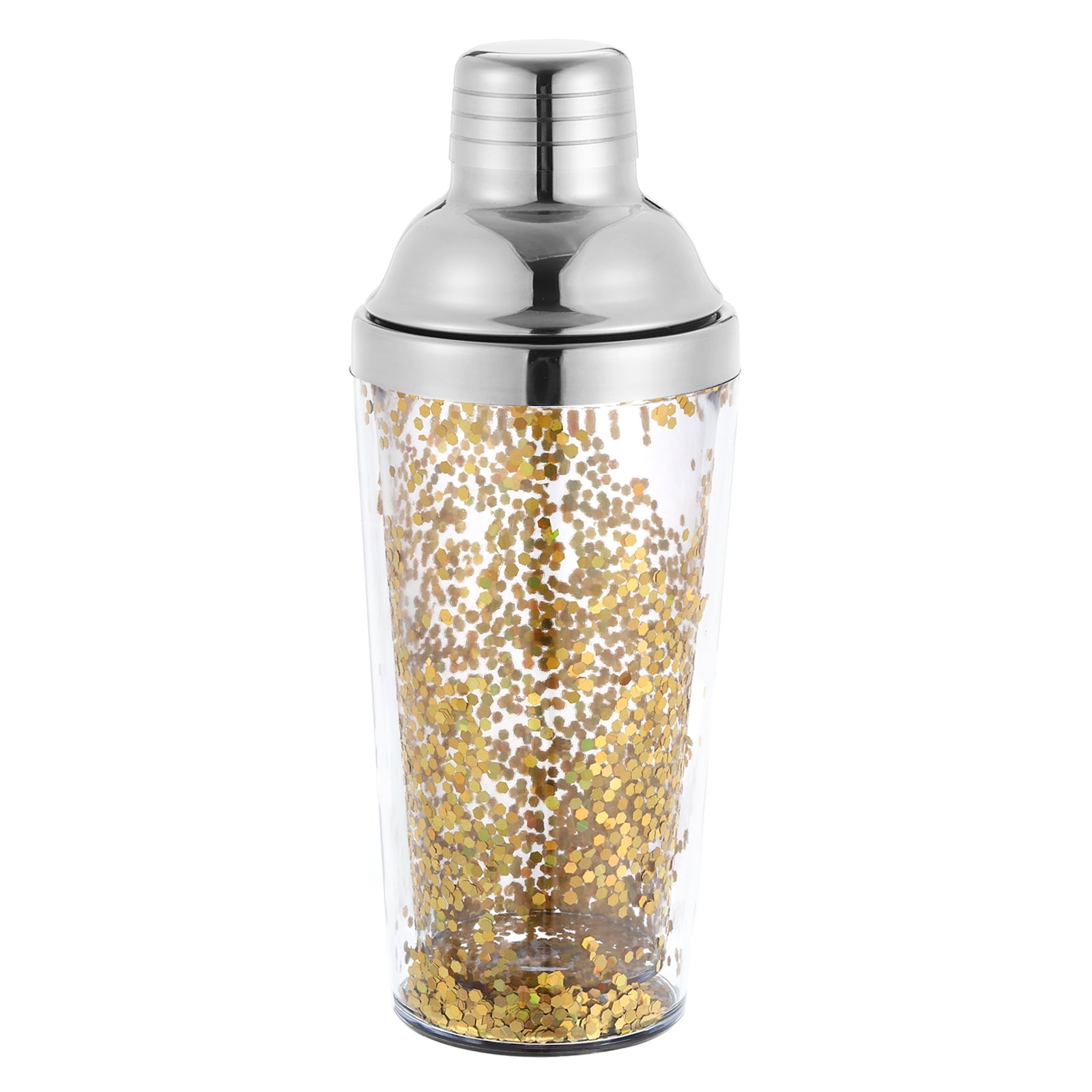 Uxcell 16OZ(450ml) Plastic Cocktail Shaker With Strainer, Stainless ...