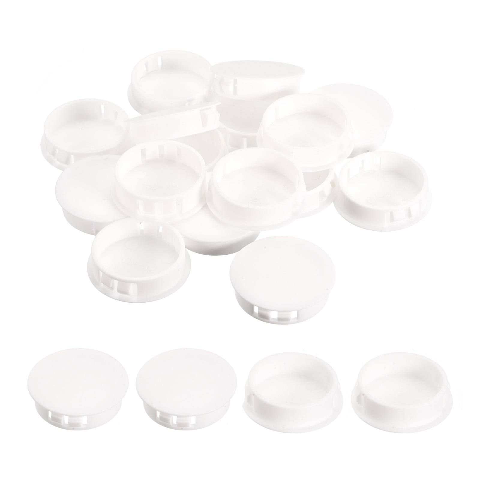 Uxcell 16Pack 1-1/2" Plastic Hole Plugs Panel Flush Type Knockout ...