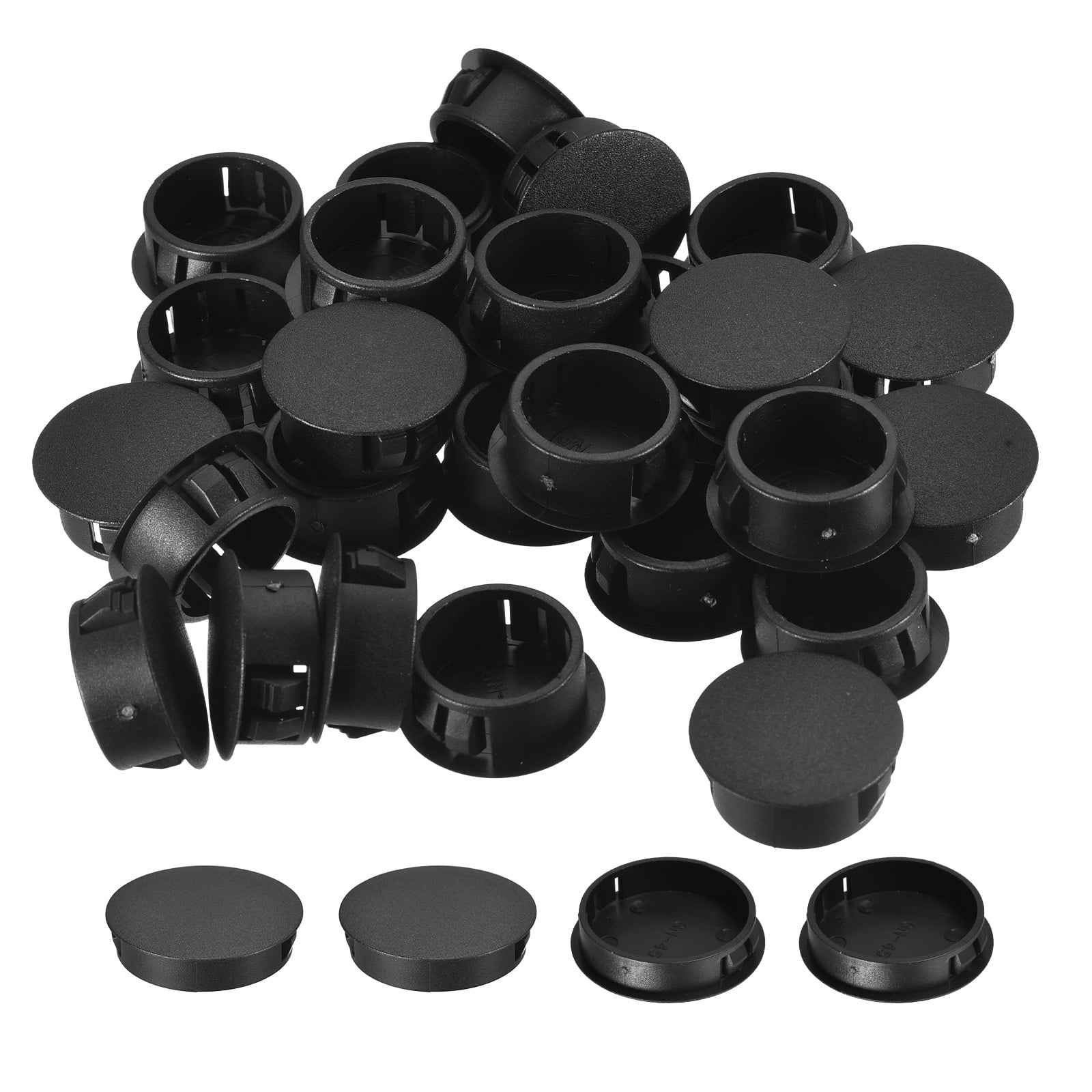 Uxcell 16Pack 1-49/64" Plastic Hole Plugs Panel Flush Type Knockout ...